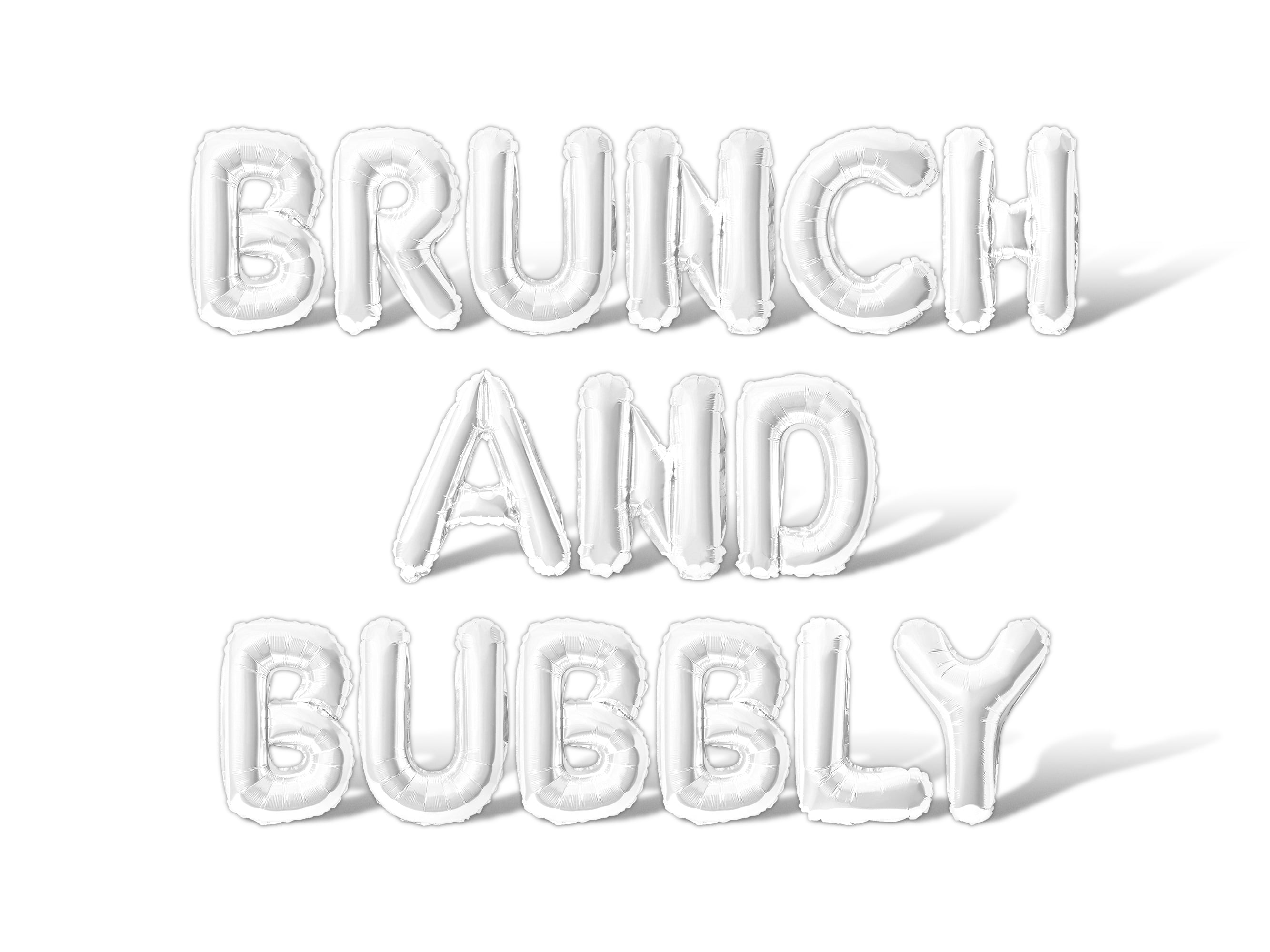 Letter Balloons - BRUNCH AND BUBBLY 16" Inch Alphabet Letters Foil ...