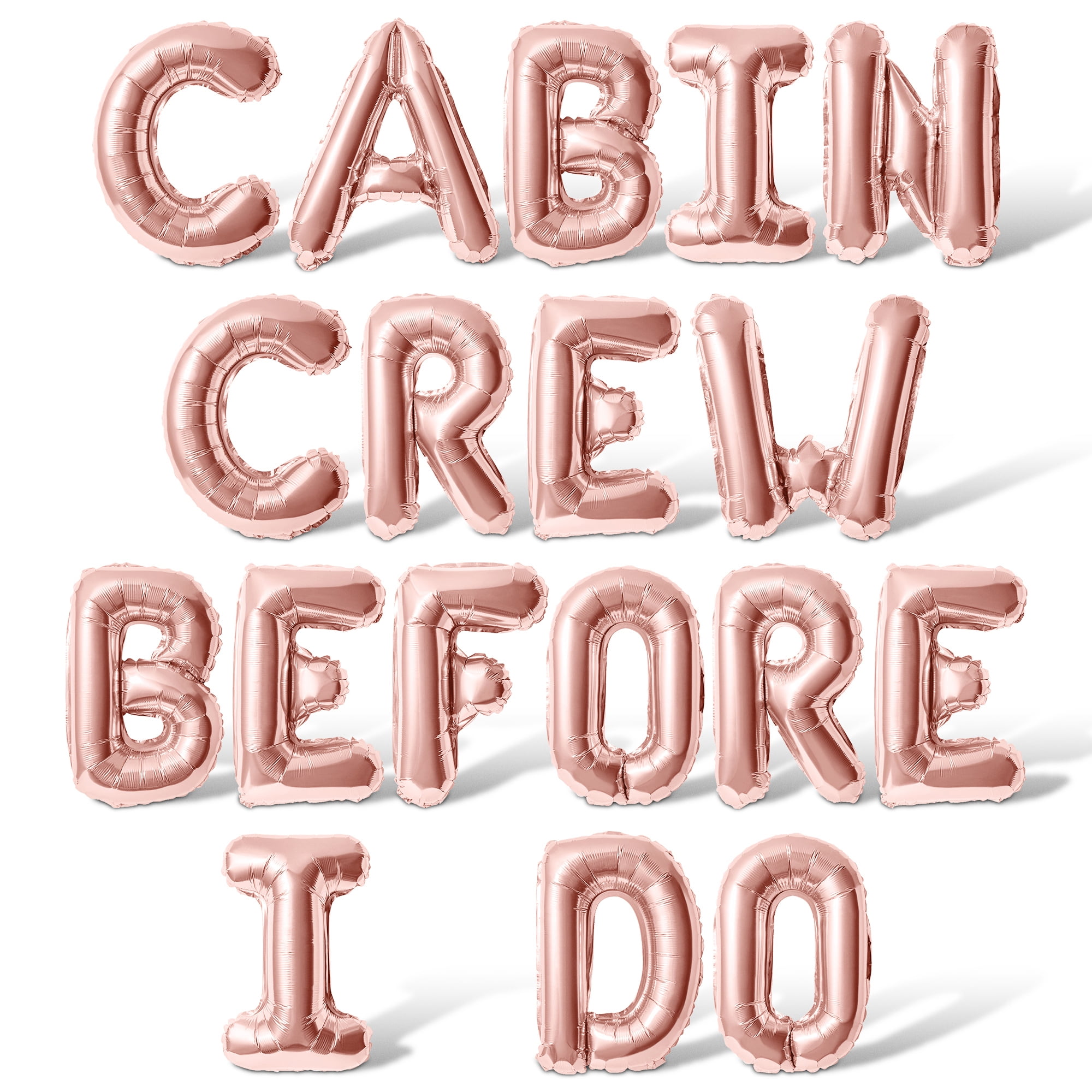 Letter Balloons - CABIN CREW BEFORE I DO 16" Inch Alphabet Letters Foil ...