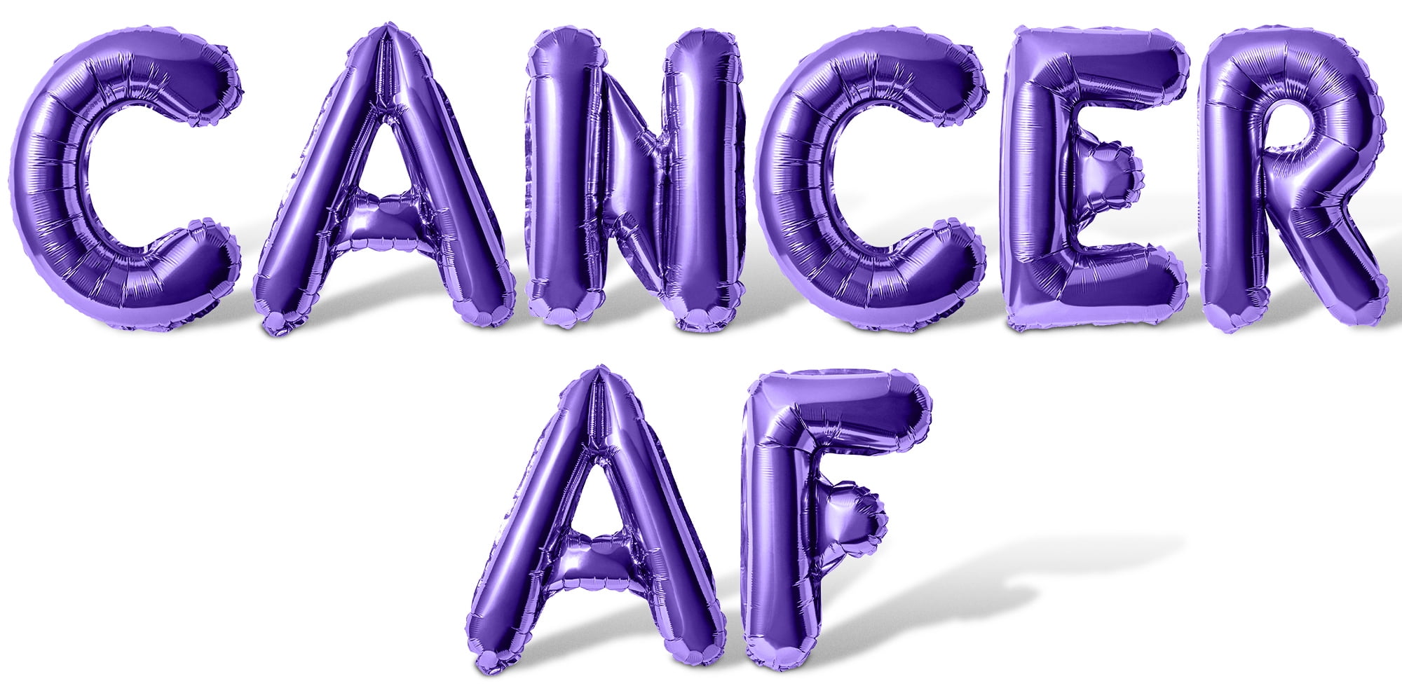 Letter Balloons - CANCER AF 16" Inch Alphabet Letters Foil Mylar ...