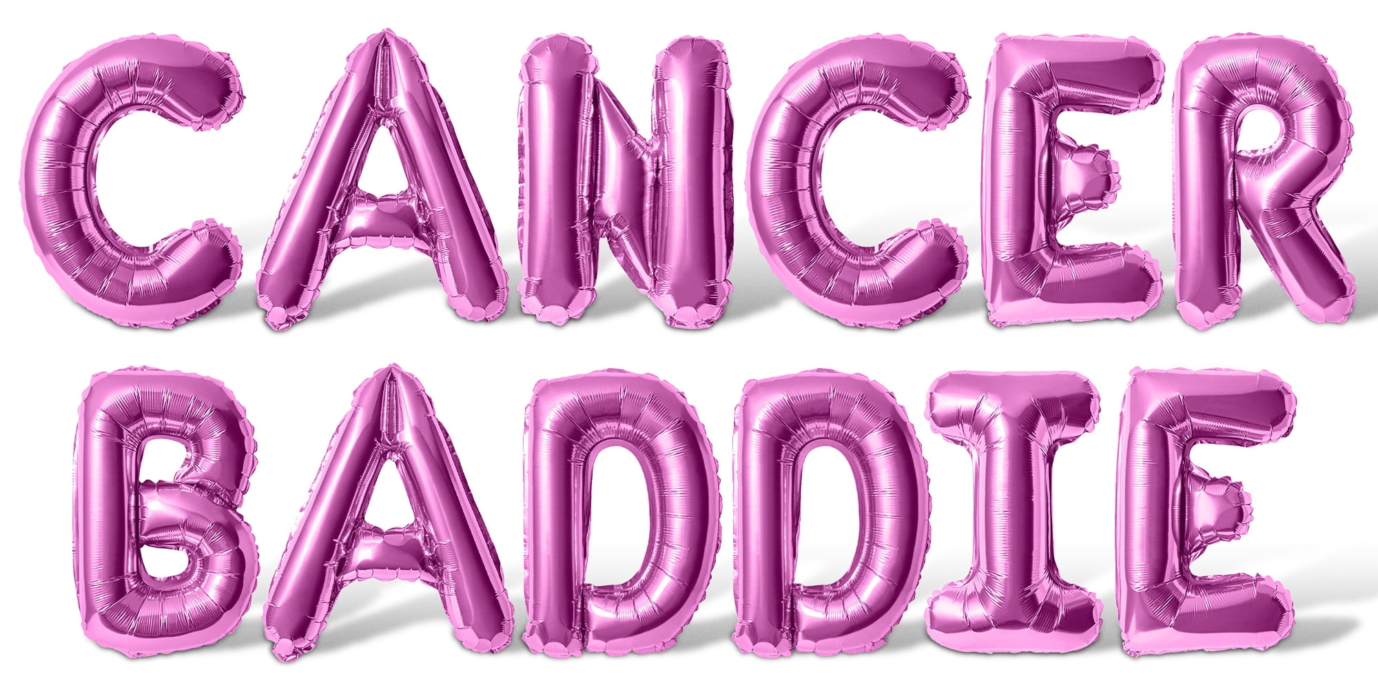 Letter Balloons - CANCER BADDIE 16" Inch Alphabet Letters Foil Mylar ...