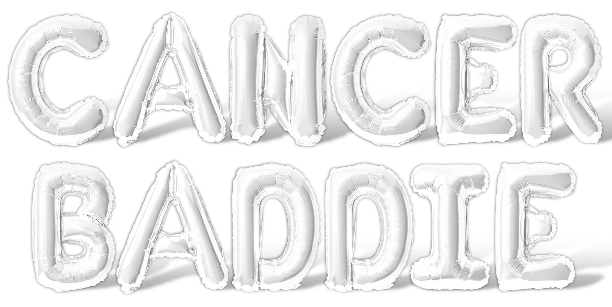 Letter Balloons - CANCER BADDIE 16" Inch Alphabet Letters Foil Mylar ...