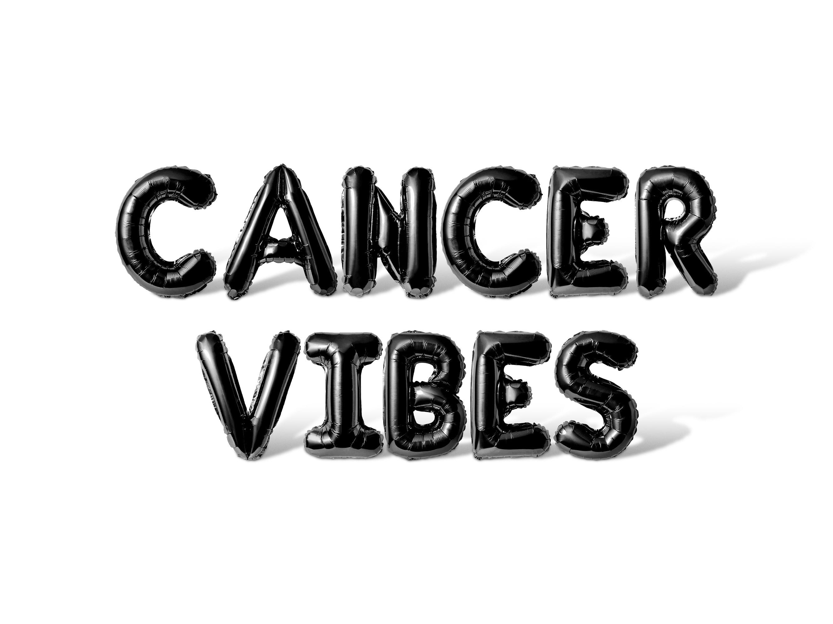 Letter Balloons - CANCER VIBES 16" Inch Alphabet Letters Foil Mylar ...