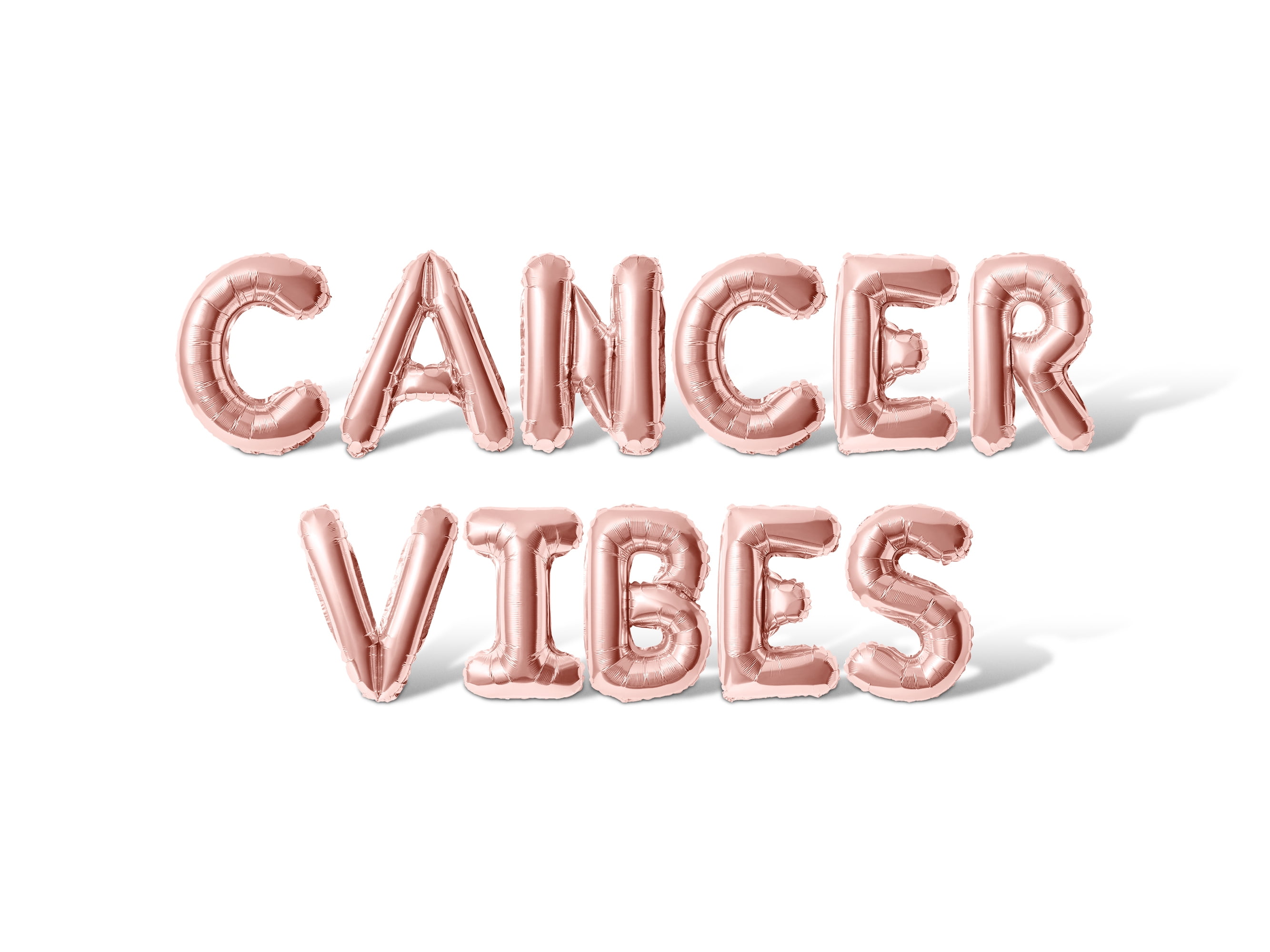 Letter Balloons - CANCER VIBES 16" Inch Alphabet Letters Foil Mylar ...