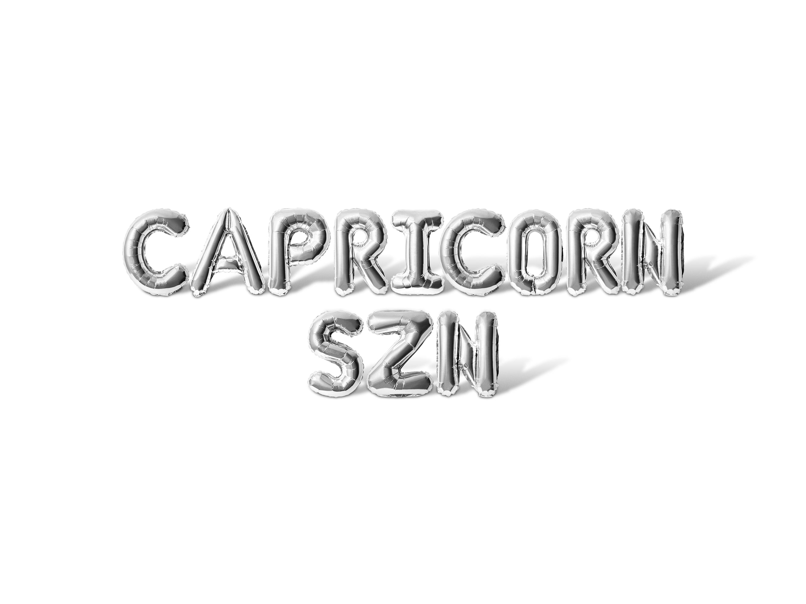 Letter Balloons - CAPRICORN SZN 16" Inch Alphabet Letters Foil Mylar ...