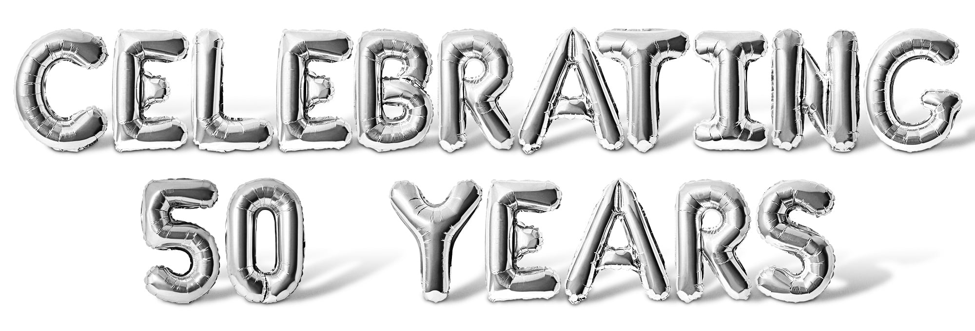 Letter Balloons - CELEBRATING 50 YEARS 16" Inch Alphabet Letters Foil ...