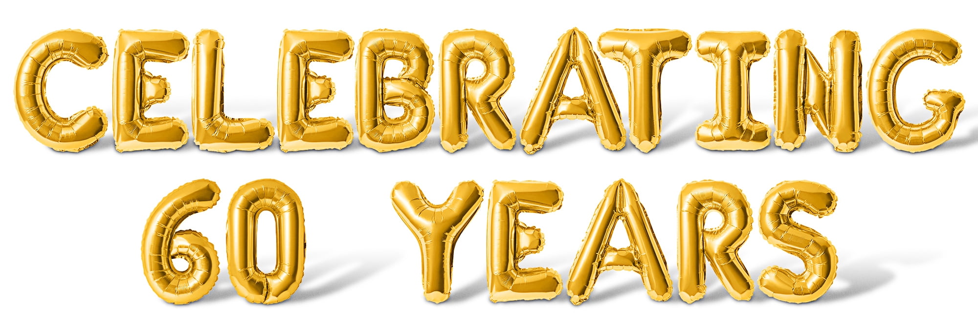 Letter Balloons - CELEBRATING 60 YEARS 16" Inch Alphabet Letters Foil ...