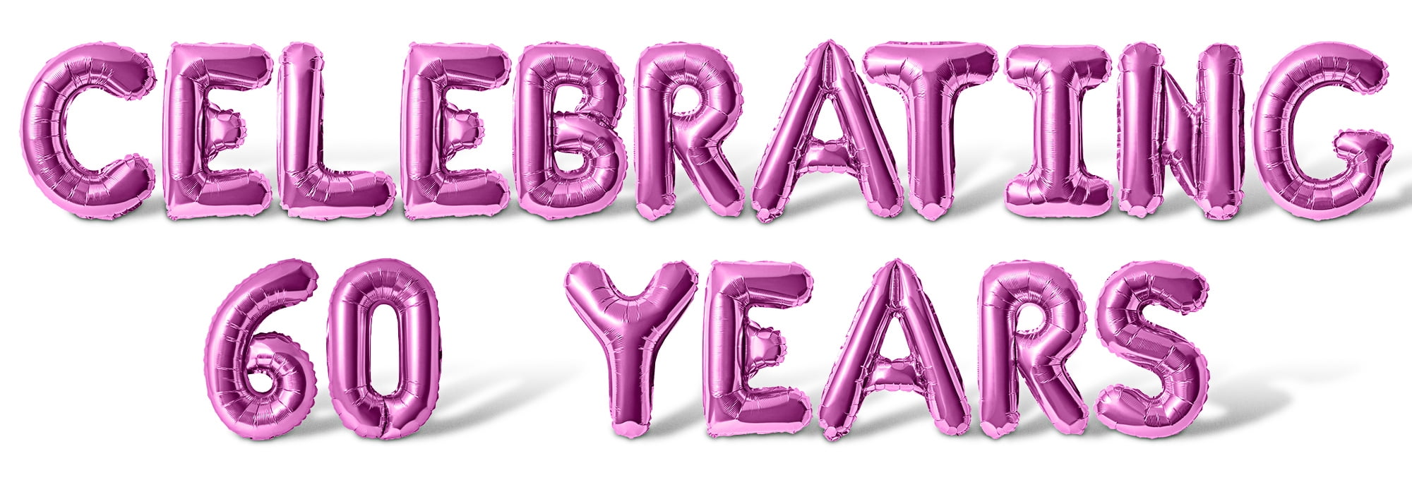 Letter Balloons - CELEBRATING 60 YEARS 16" Inch Alphabet Letters Foil ...