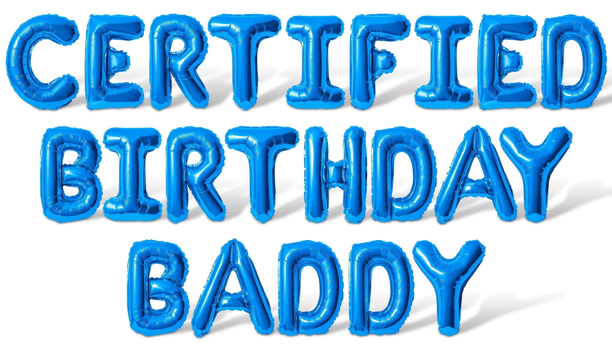 Letter Balloons - CERTIFIED BIRTHDAY BADDIE 16" Inch Alphabet Letters ...