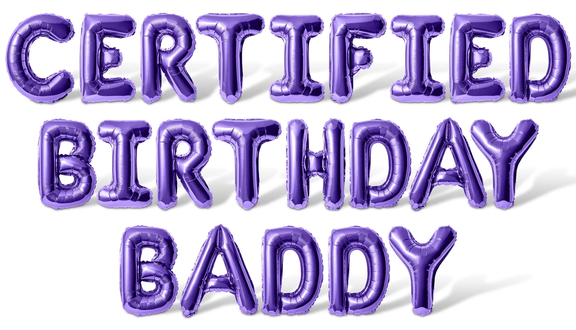Letter Balloons - CERTIFIED BIRTHDAY BADDIE 16" Inch Alphabet Letters ...