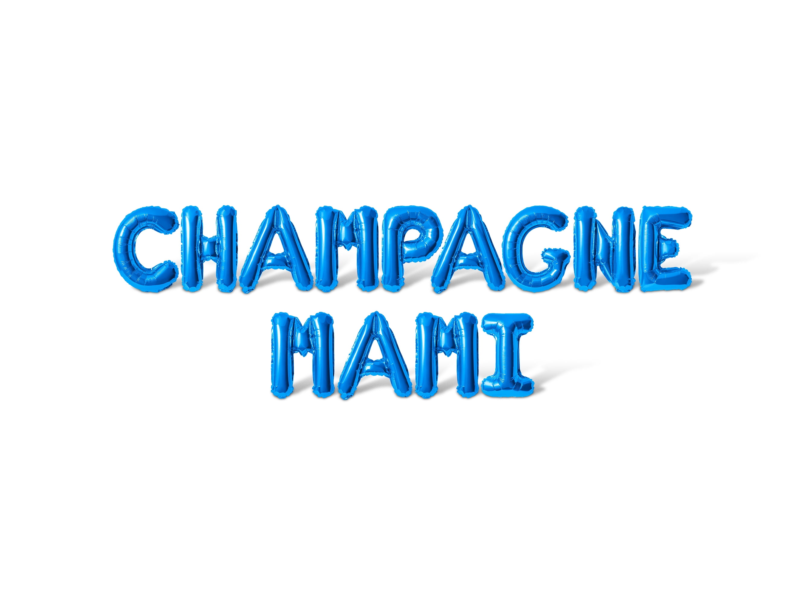 Letter Balloons - CHAMPAGNE MAMI 16" Inch Alphabet Letters Foil Mylar ...