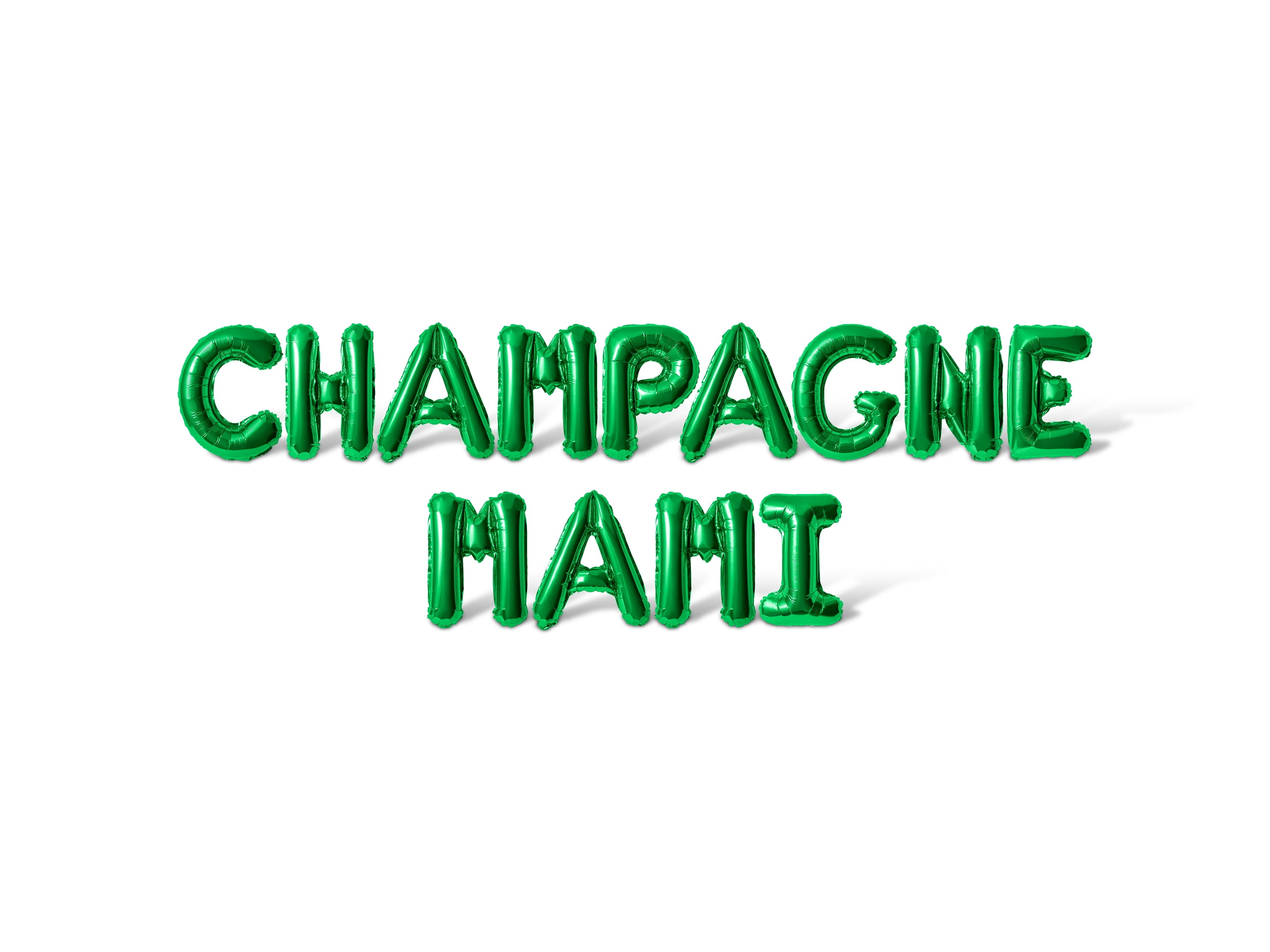 Letter Balloons - CHAMPAGNE MAMI 16" Inch Alphabet Letters Foil Mylar ...