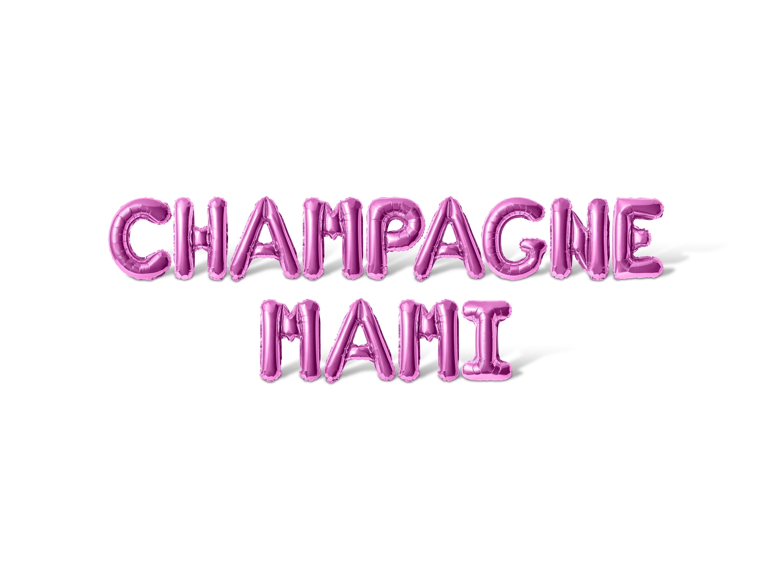 Letter Balloons - CHAMPAGNE MAMI 16" Inch Alphabet Letters Foil Mylar ...
