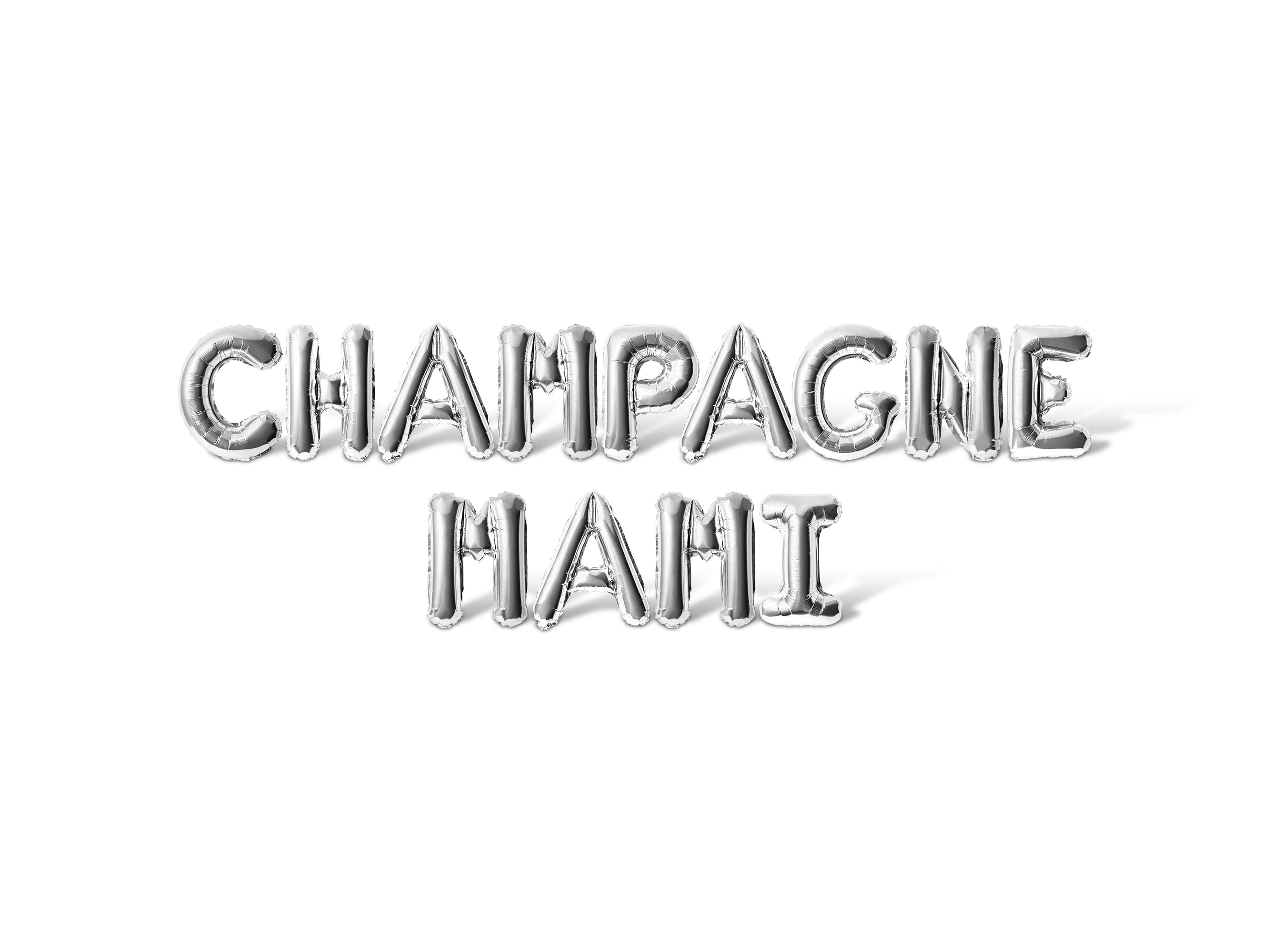 Letter Balloons - CHAMPAGNE MAMI 16" Inch Alphabet Letters Foil Mylar ...