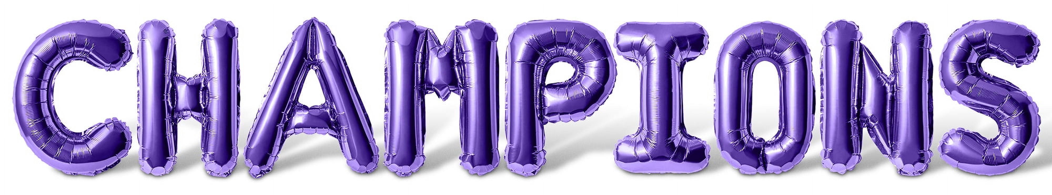 Letter Balloons - CHAMPIONS 16" Inch Alphabet Letters Foil Mylar ...