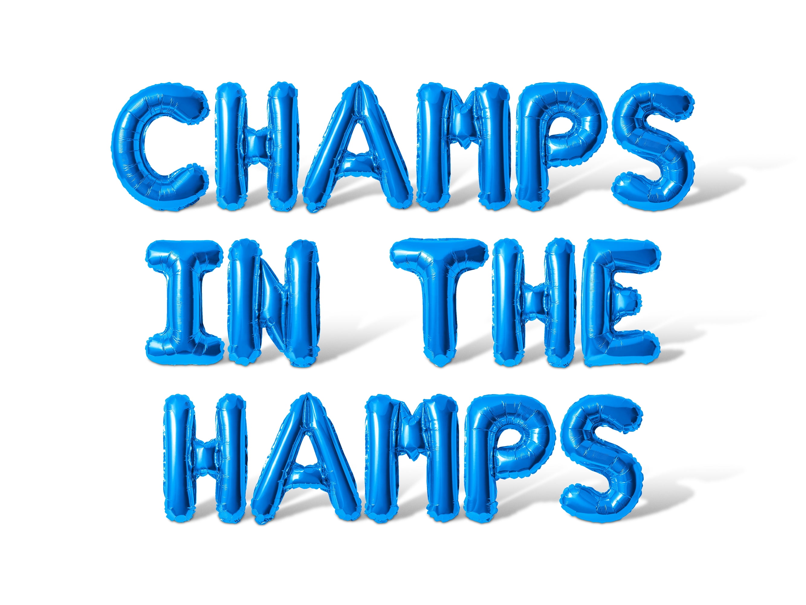 Letter Balloons - CHAMPS IN THE HAMPS 16" Inch Alphabet Letters Foil ...