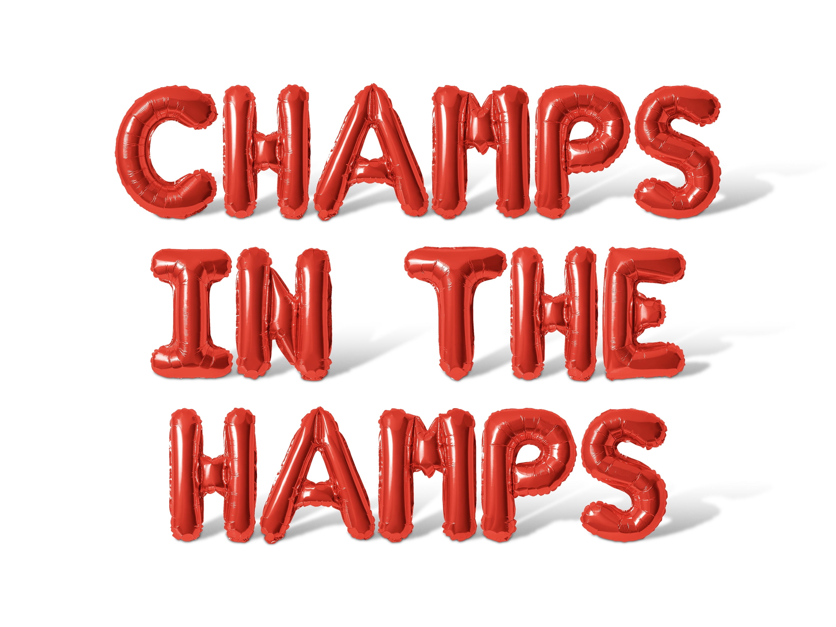 Letter Balloons - CHAMPS IN THE HAMPS 16" Inch Alphabet Letters Foil ...