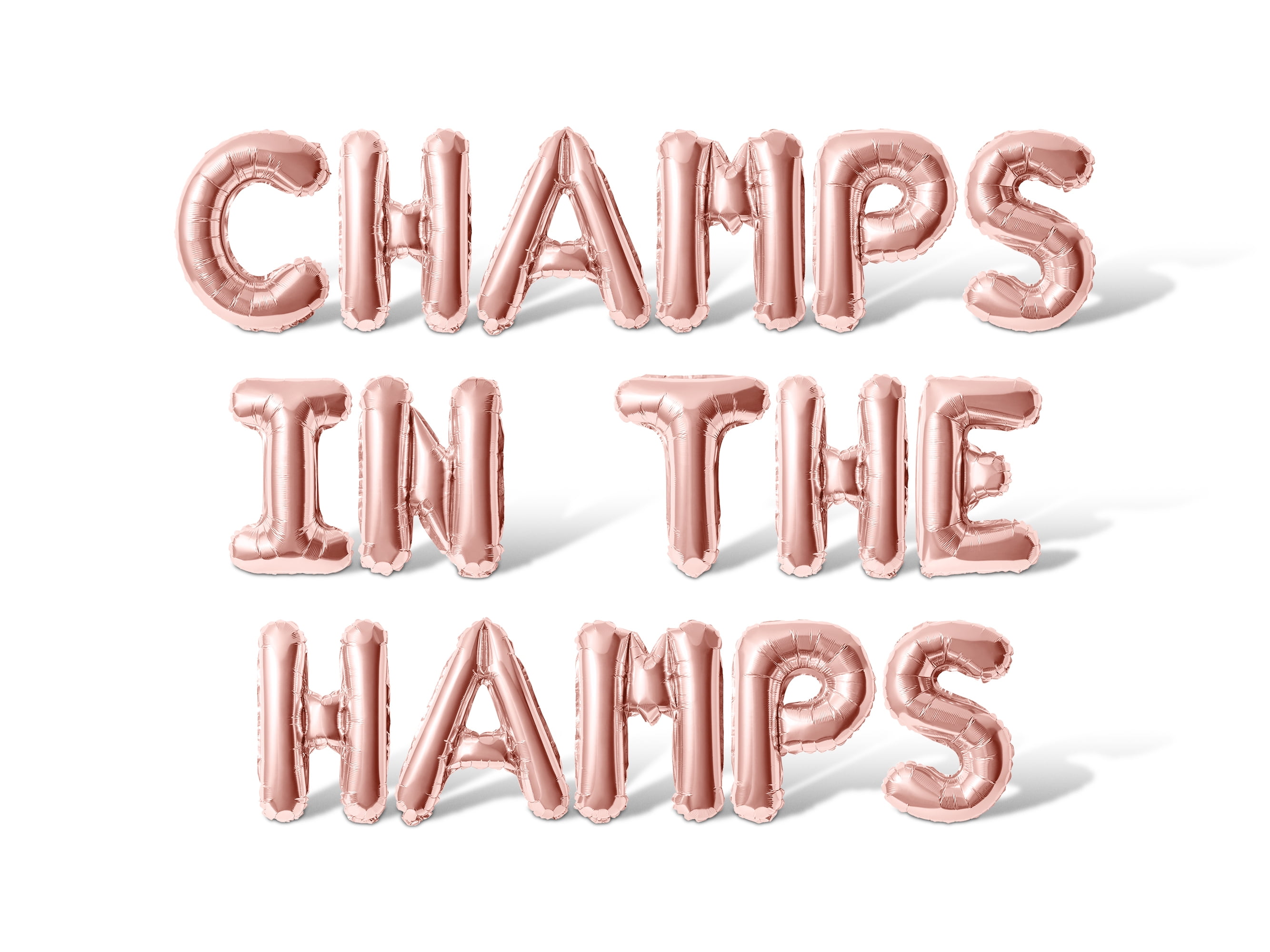 Letter Balloons - CHAMPS IN THE HAMPS 16" Inch Alphabet Letters Foil ...