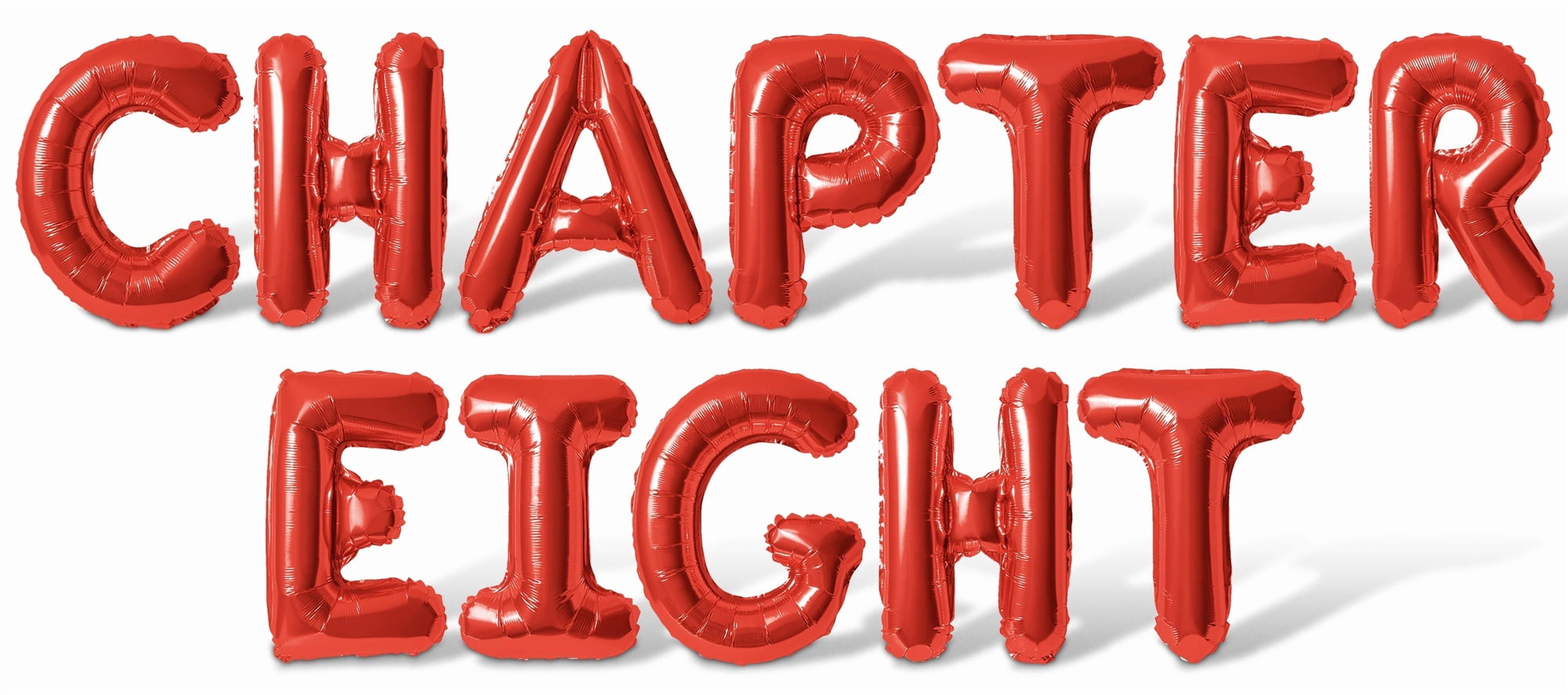 Letter Balloons - CHAPTER EIGHT 16" Inch Alphabet Letters Foil Mylar ...