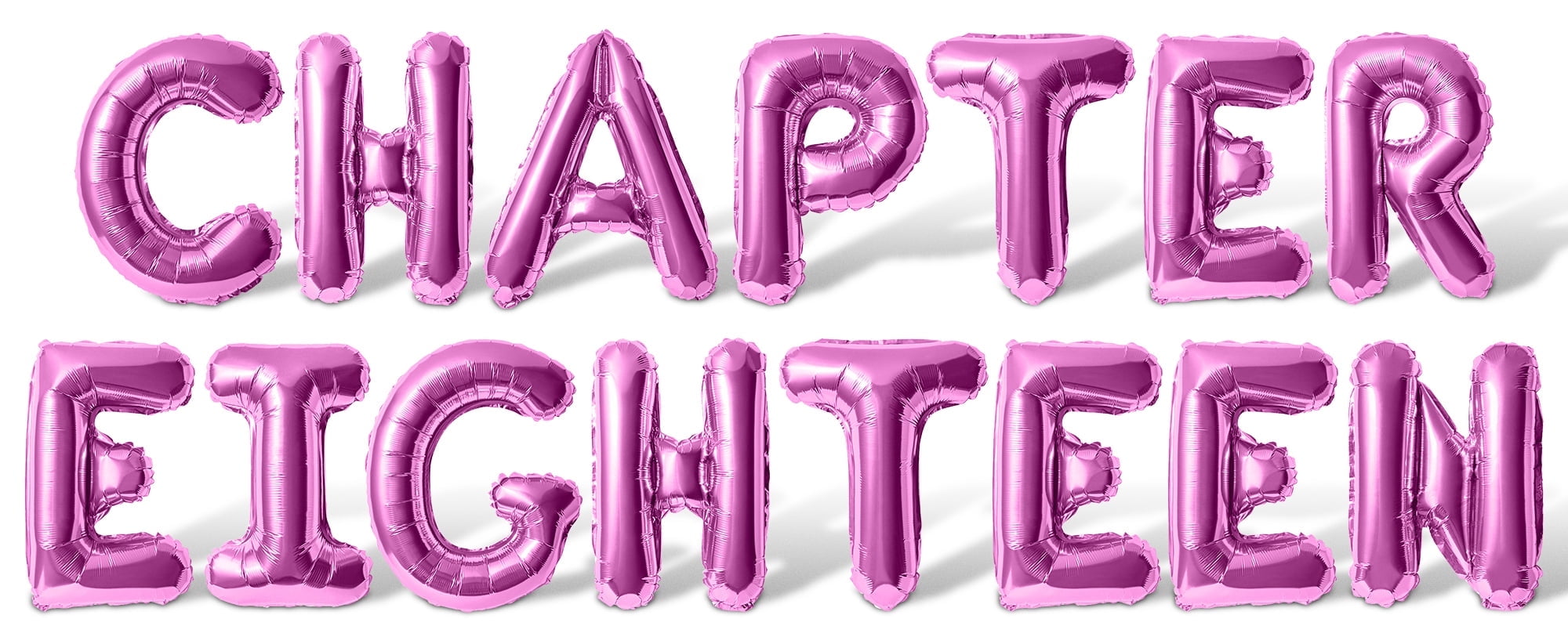 Letter Balloons - CHAPTER EIGHTEEN 16" Inch Alphabet Letters Foil Mylar ...