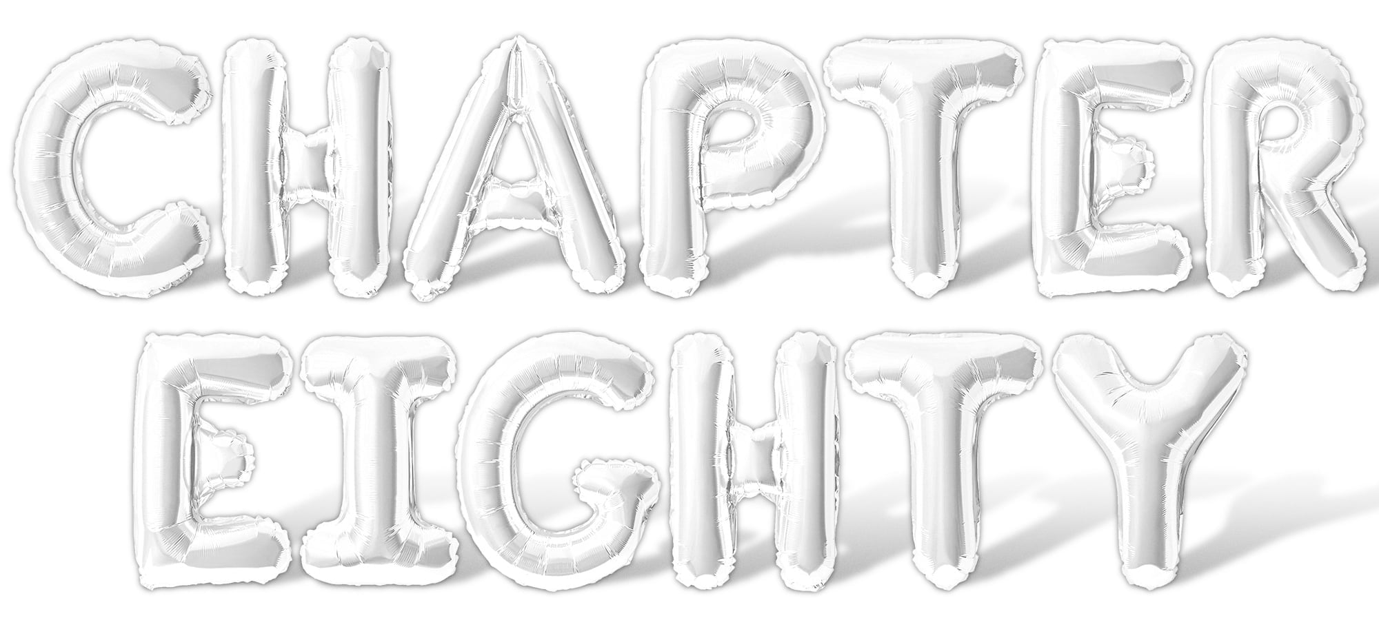 Letter Balloons - CHAPTER EIGHTY 16" Inch Alphabet Letters Foil Mylar ...