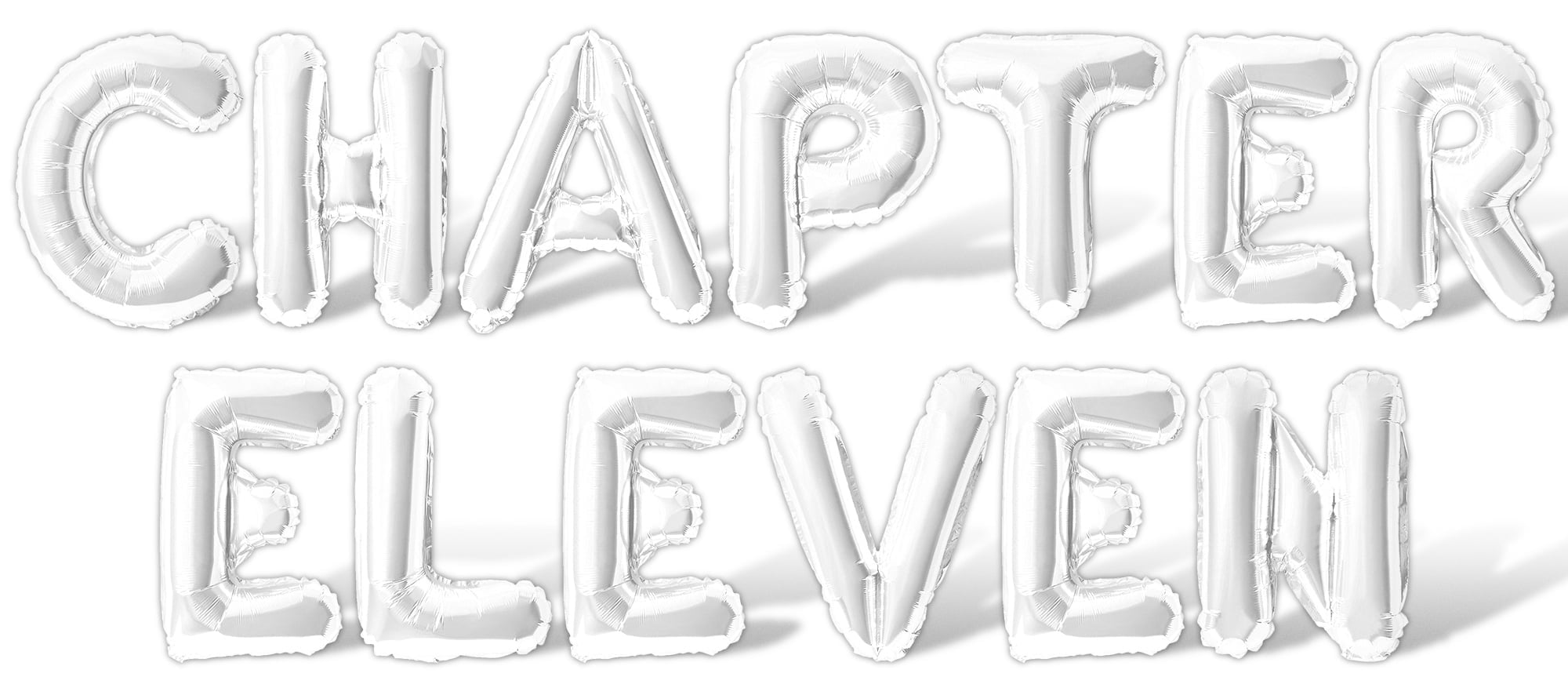 Letter Balloons - CHAPTER ELEVEN 16" Inch Alphabet Letters Foil Mylar ...
