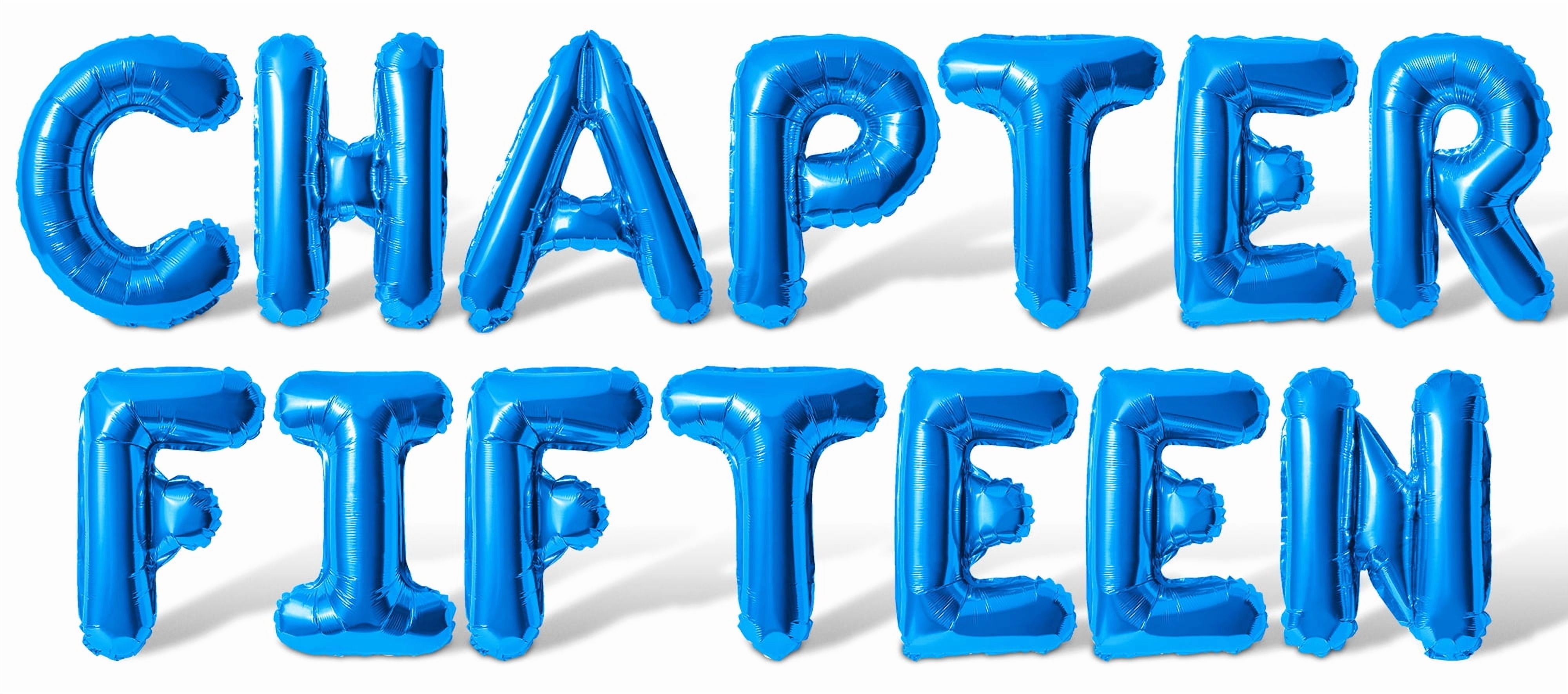 Letter Balloons - CHAPTER FIFTEEN 16" Inch Alphabet Letters Foil Mylar ...