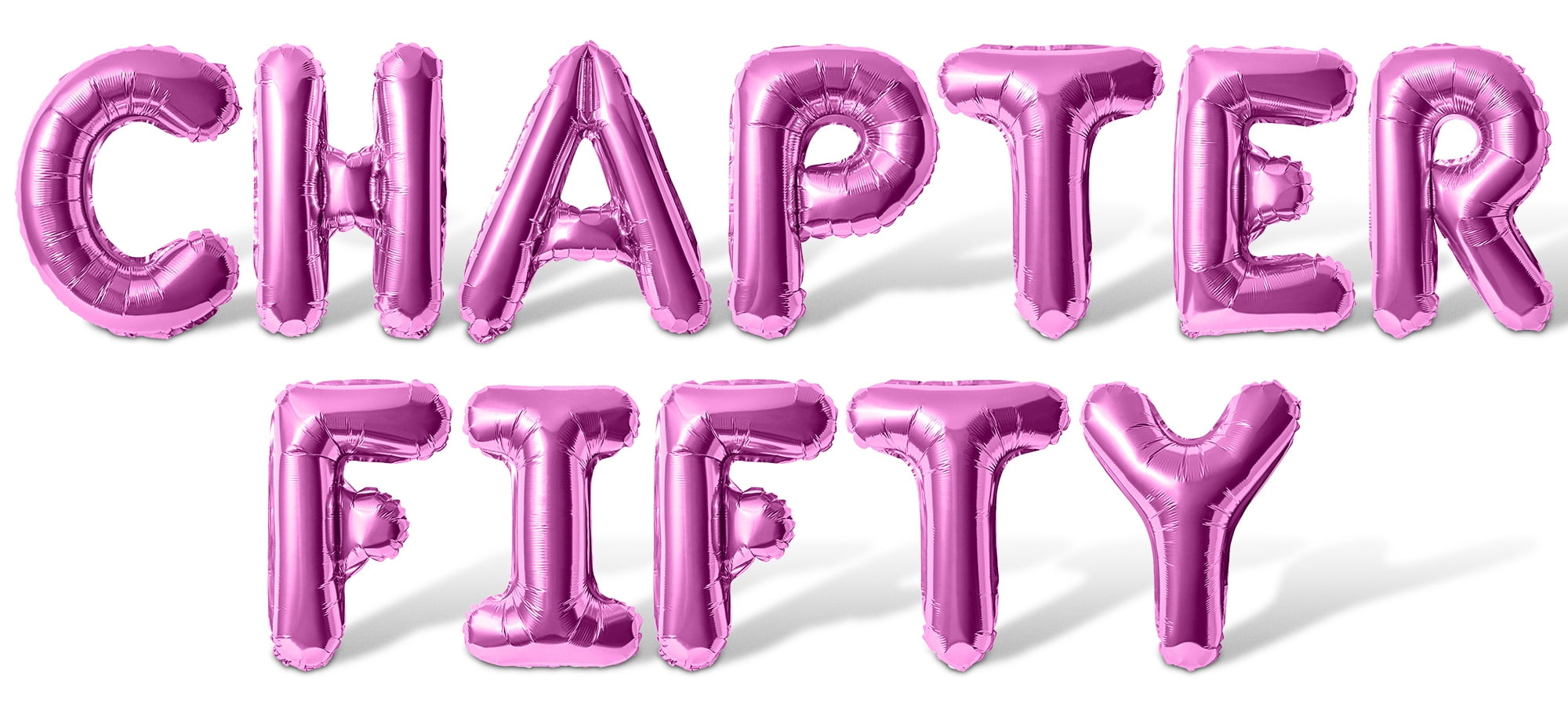 Letter Balloons - CHAPTER FIFTY 16" Inch Alphabet Letters Foil Mylar ...