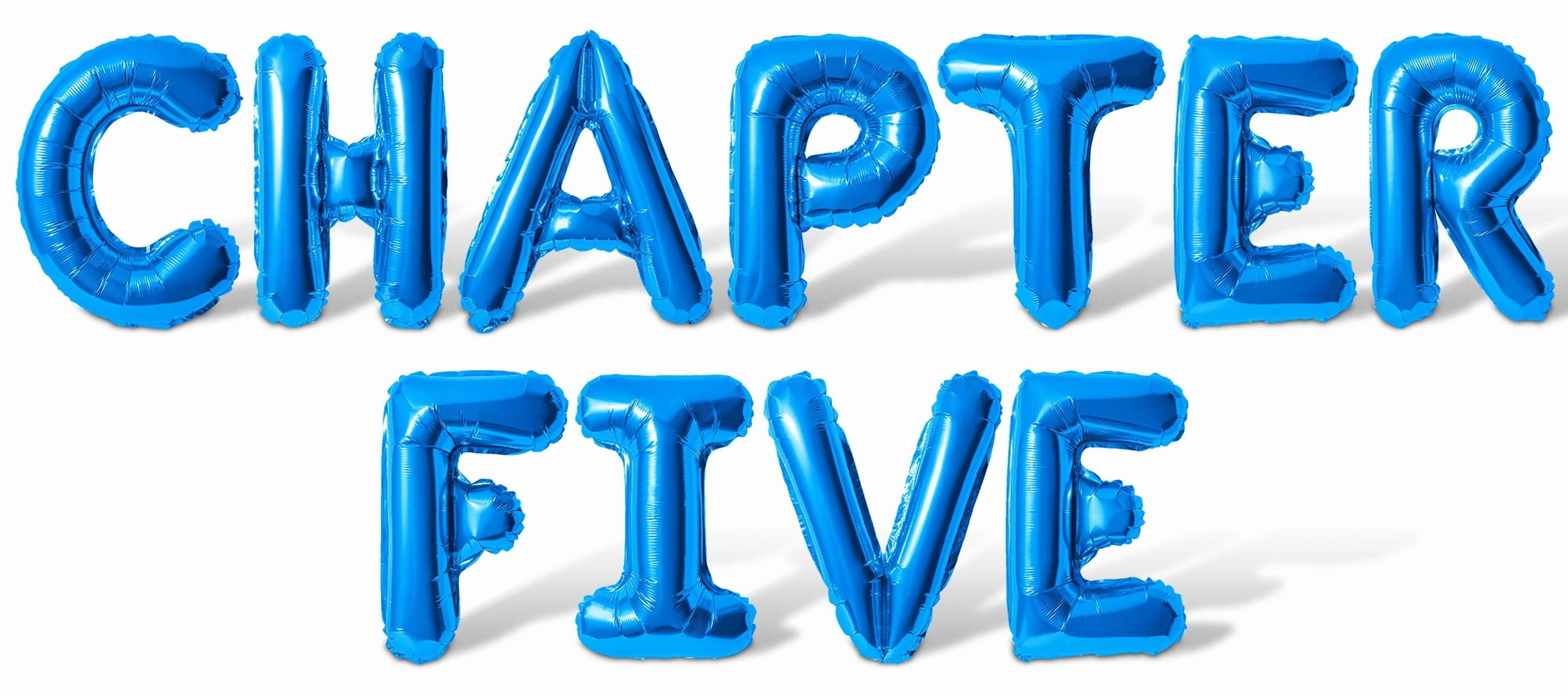 Letter Balloons - CHAPTER FIVE 16" Inch Alphabet Letters Foil Mylar ...