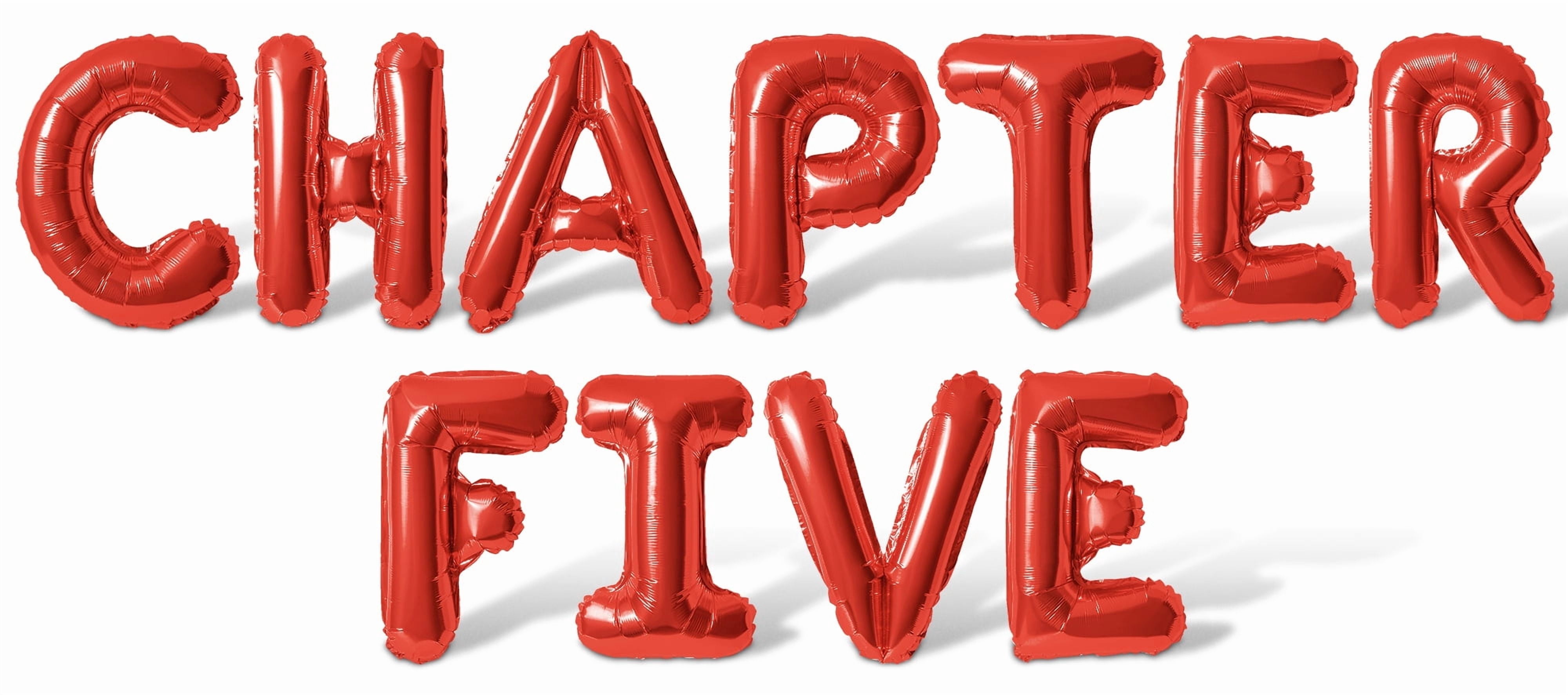 Letter Balloons - CHAPTER FIVE 16" Inch Alphabet Letters Foil Mylar ...