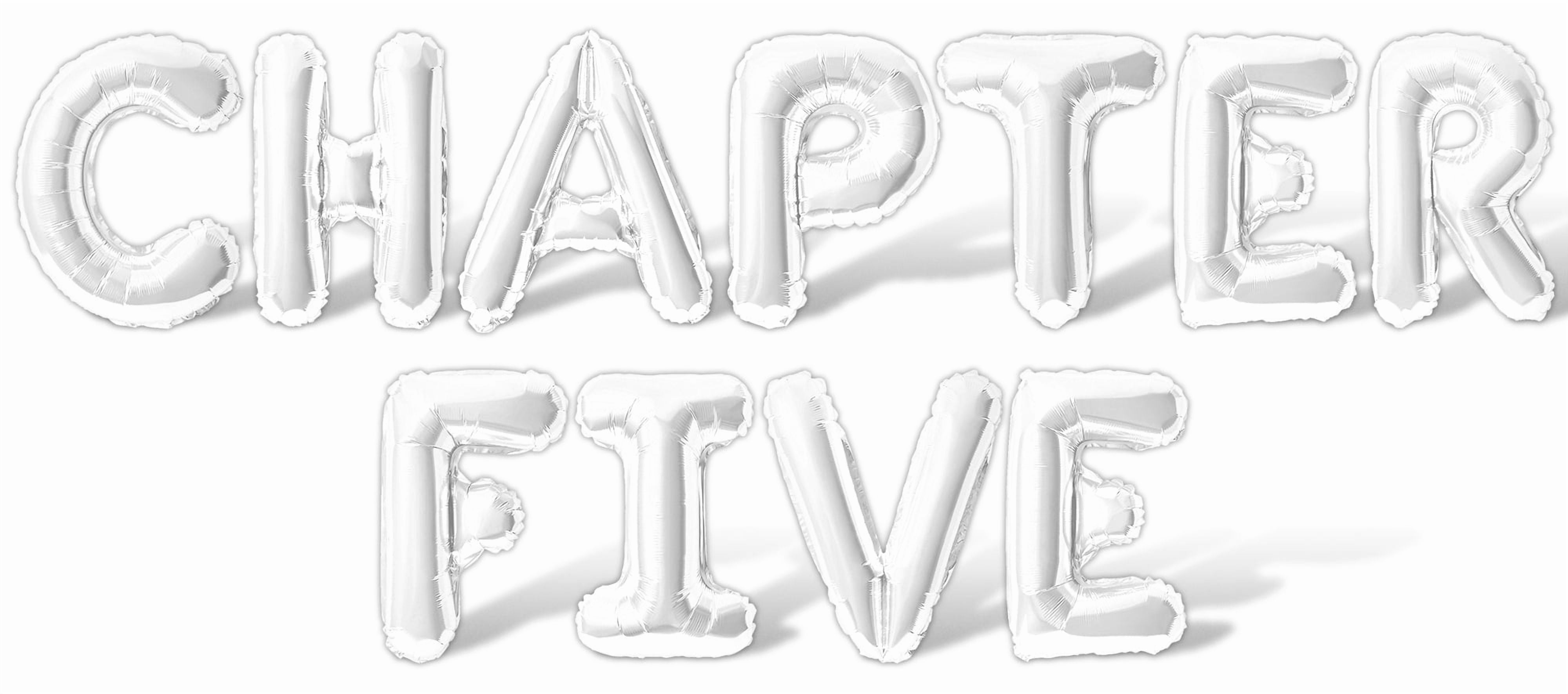 Letter Balloons - CHAPTER FIVE 16" Inch Alphabet Letters Foil Mylar ...