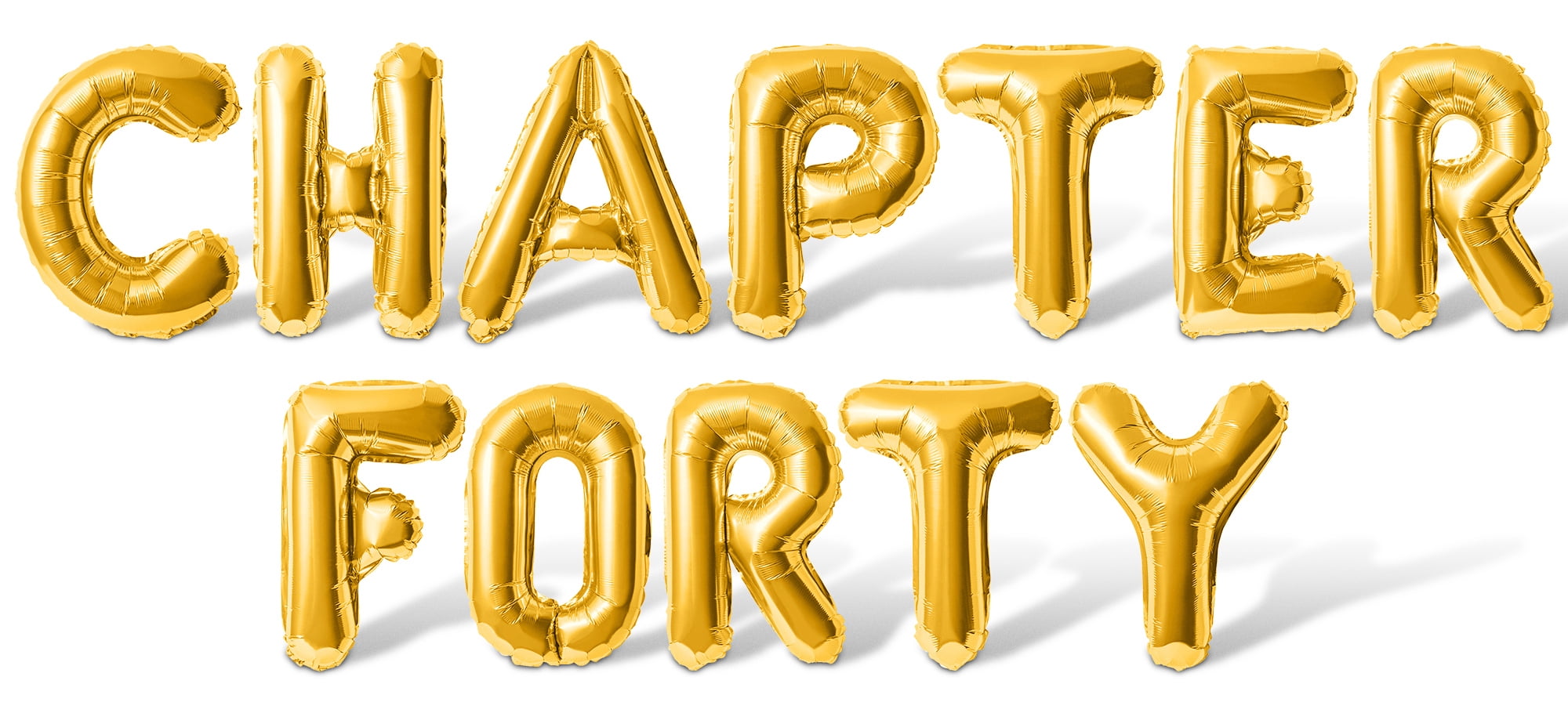 Letter Balloons - CHAPTER FORTY 16" Inch Alphabet Letters Foil Mylar ...
