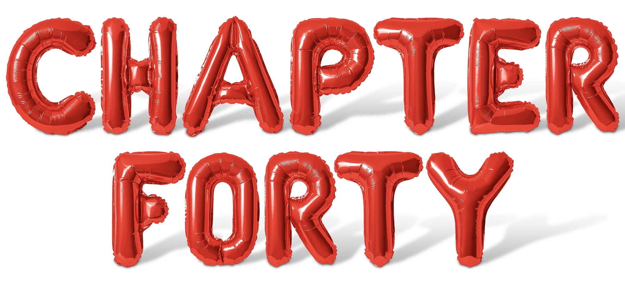 Letter Balloons - CHAPTER FORTY 16" Inch Alphabet Letters Foil Mylar ...