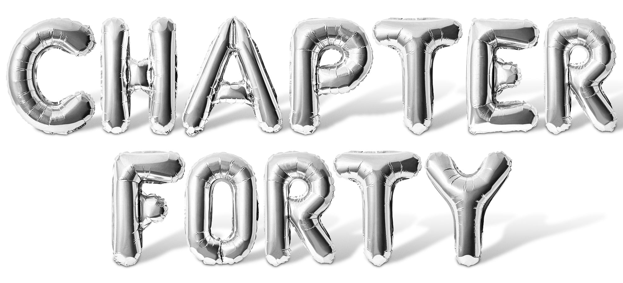 Letter Balloons - CHAPTER FORTY 16" Inch Alphabet Letters Foil Mylar ...