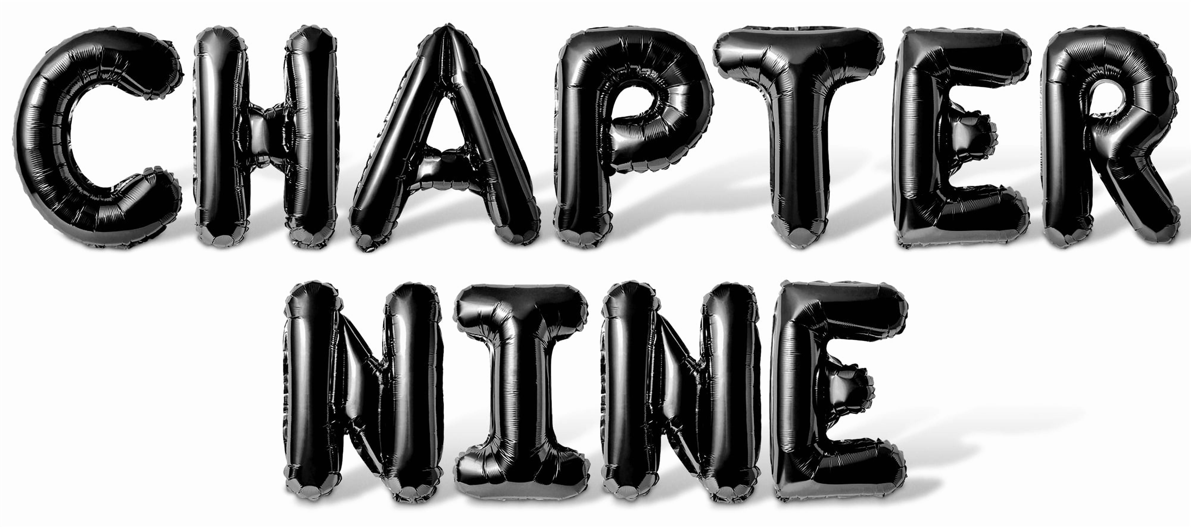 Letter Balloons - CHAPTER NINE 16" Inch Alphabet Letters Foil Mylar ...