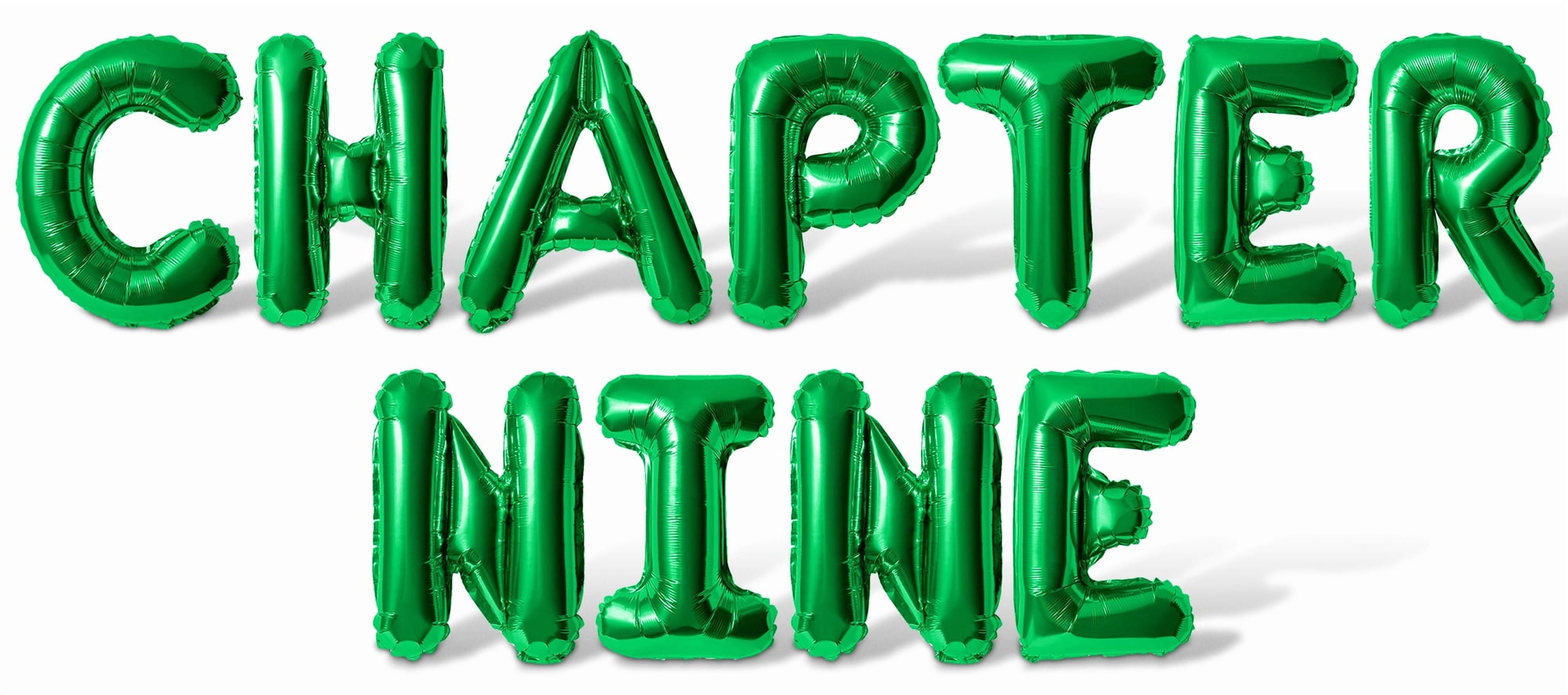 Letter Balloons - CHAPTER NINE 16" Inch Alphabet Letters Foil Mylar ...