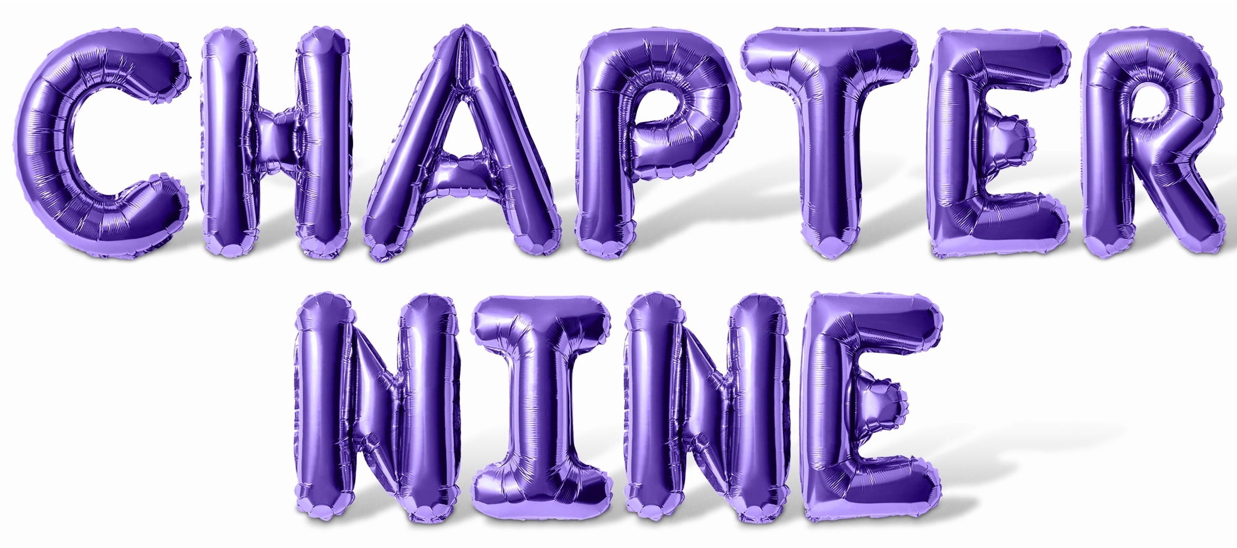 Letter Balloons - CHAPTER NINE 16" Inch Alphabet Letters Foil Mylar ...
