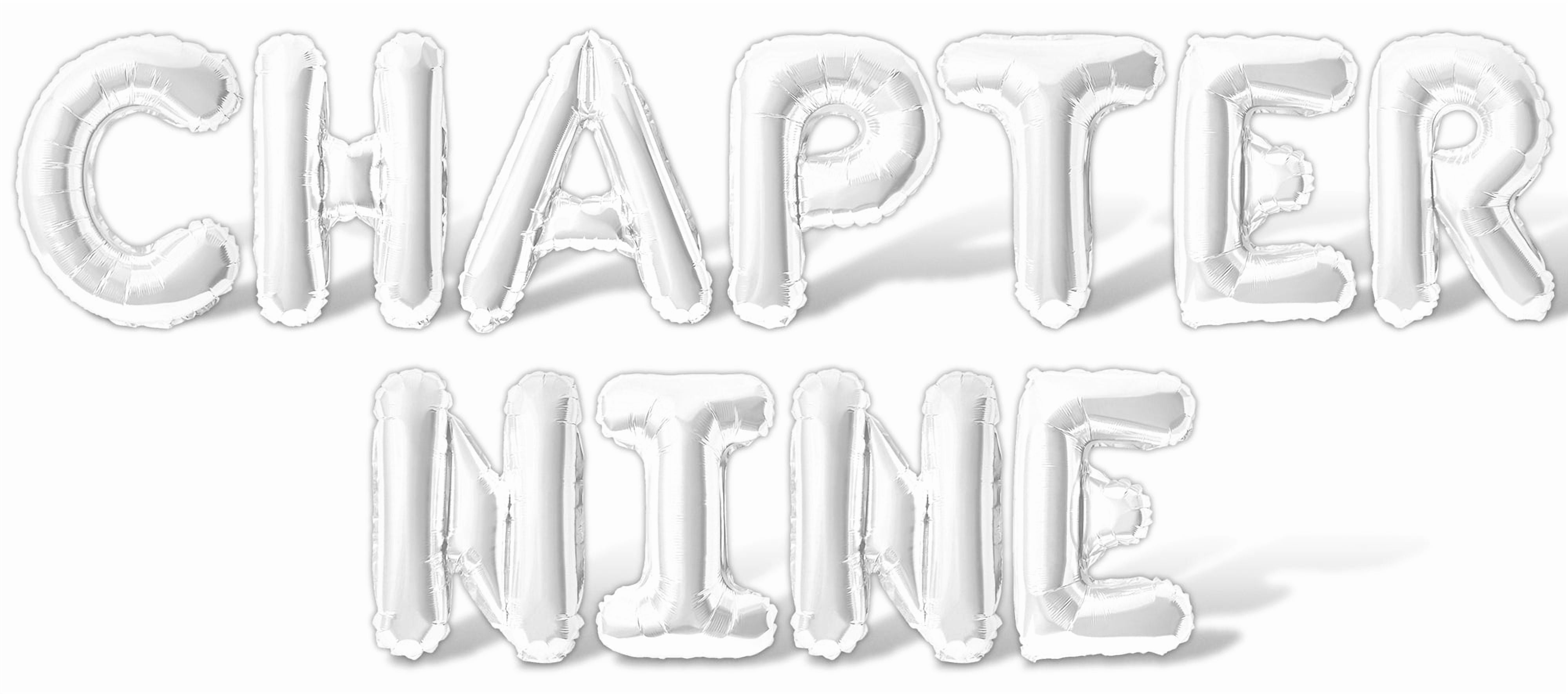 Letter Balloons - CHAPTER NINE 16" Inch Alphabet Letters Foil Mylar ...
