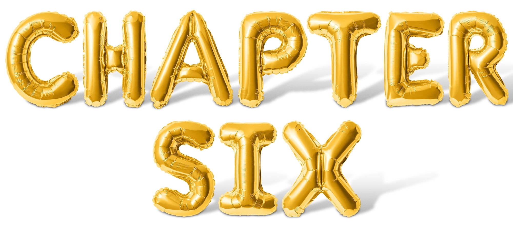 Letter Balloons - CHAPTER SIX 16" Inch Alphabet Letters Foil Mylar ...