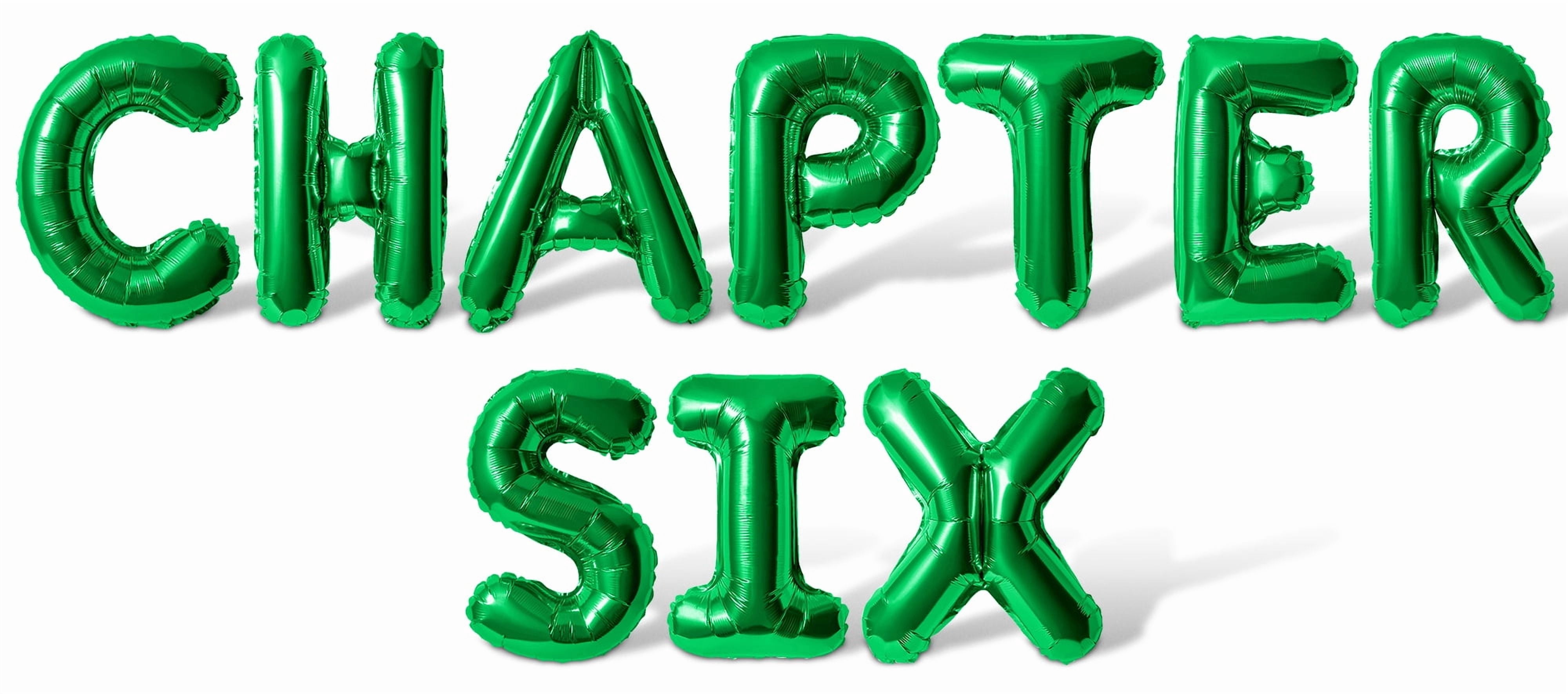 Letter Balloons - CHAPTER SIX 16" Inch Alphabet Letters Foil Mylar ...