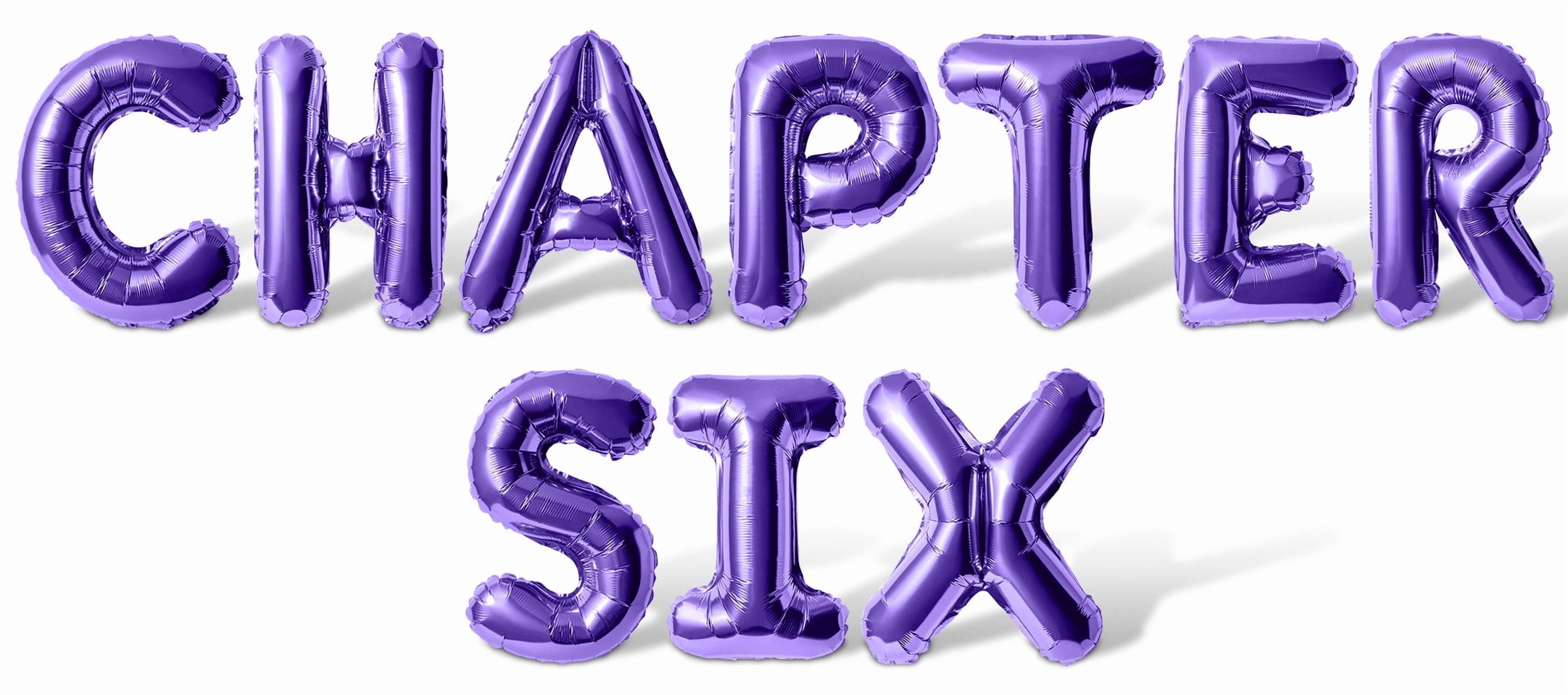 Letter Balloons - CHAPTER SIX 16" Inch Alphabet Letters Foil Mylar ...