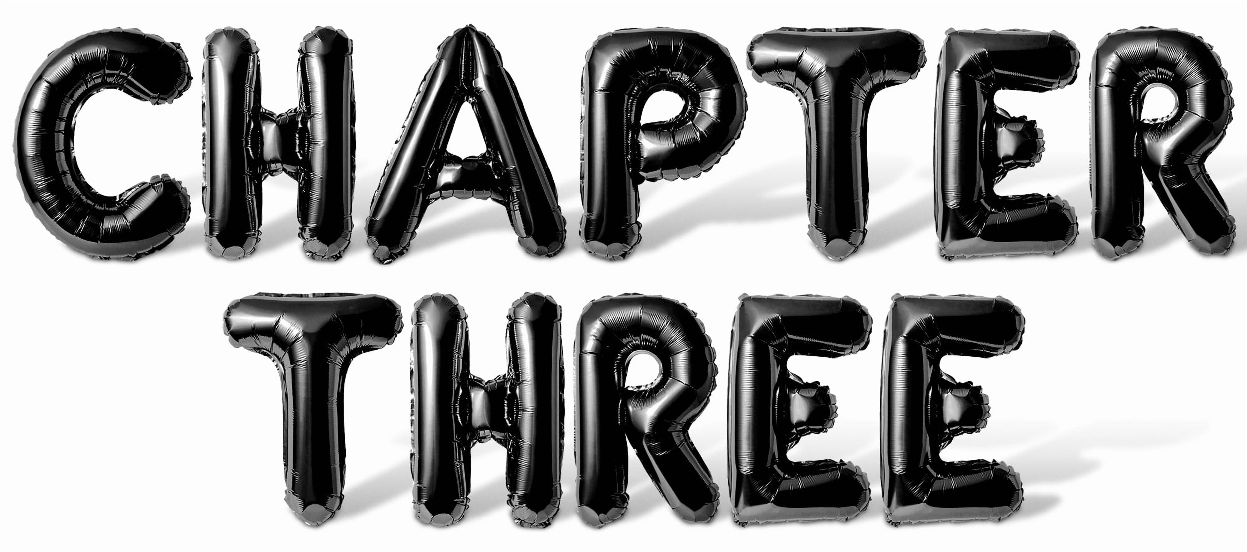 Letter Balloons - CHAPTER THREE 16" Inch Alphabet Letters Foil Mylar ...