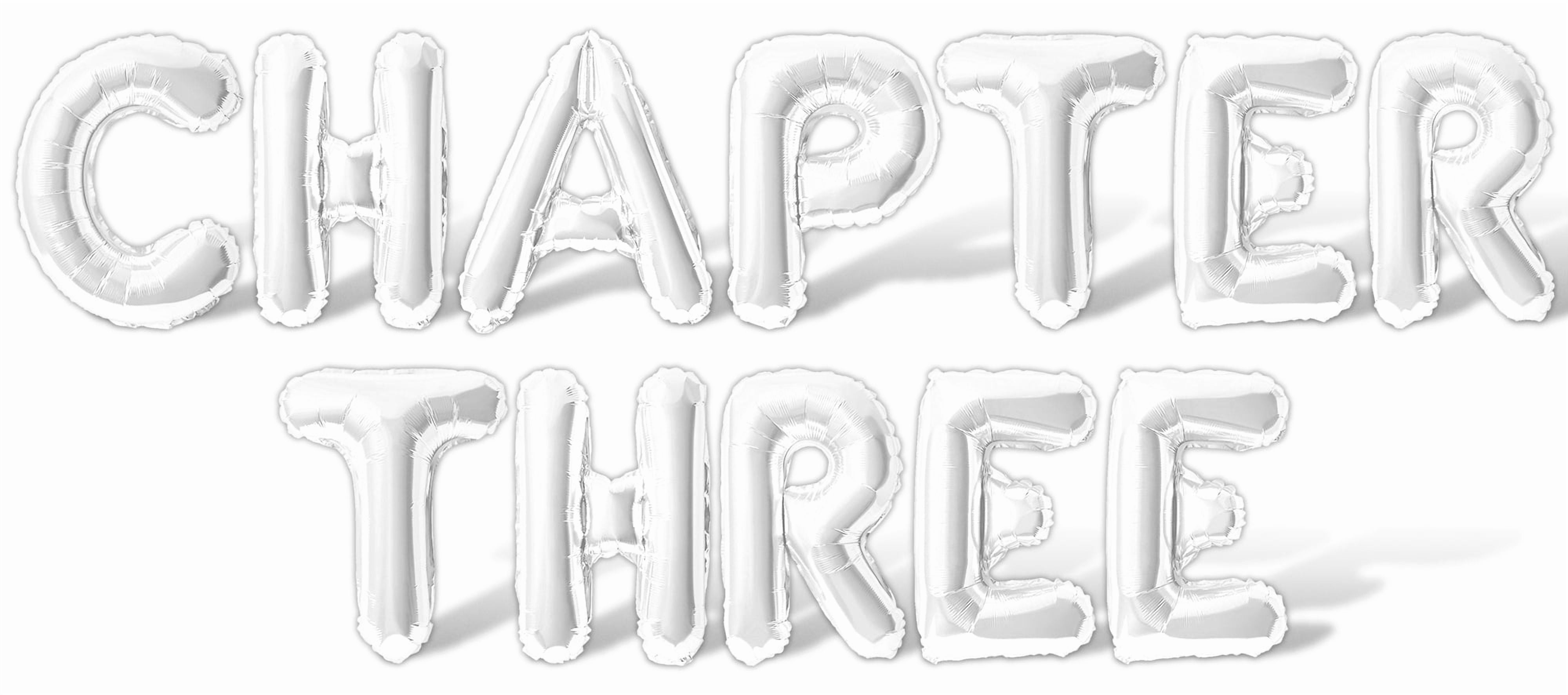 Letter Balloons - CHAPTER THREE 16" Inch Alphabet Letters Foil Mylar ...