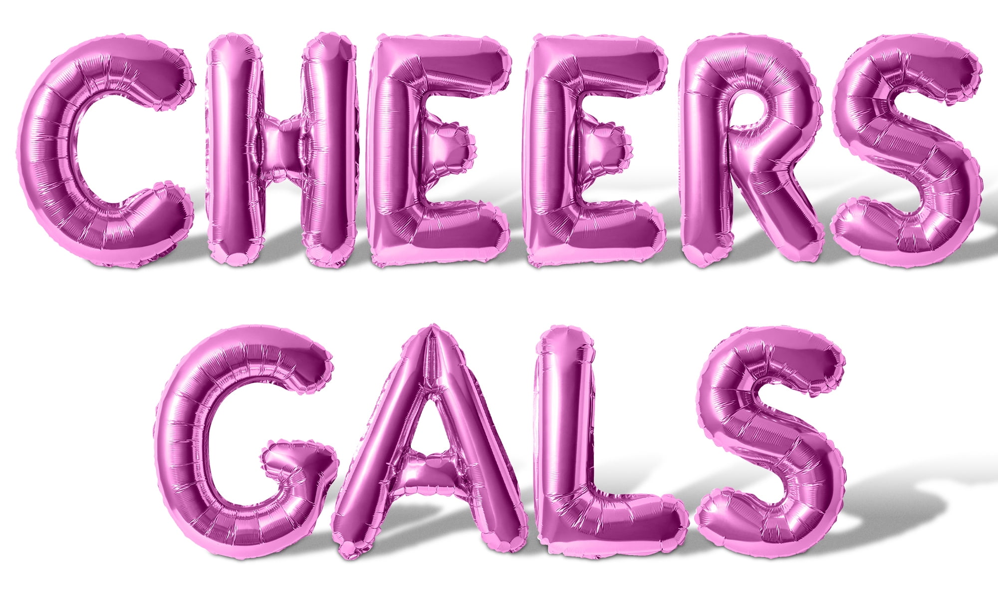 Letter Balloons - CHEERS GALS 16" Inch Alphabet Letters Foil Mylar ...