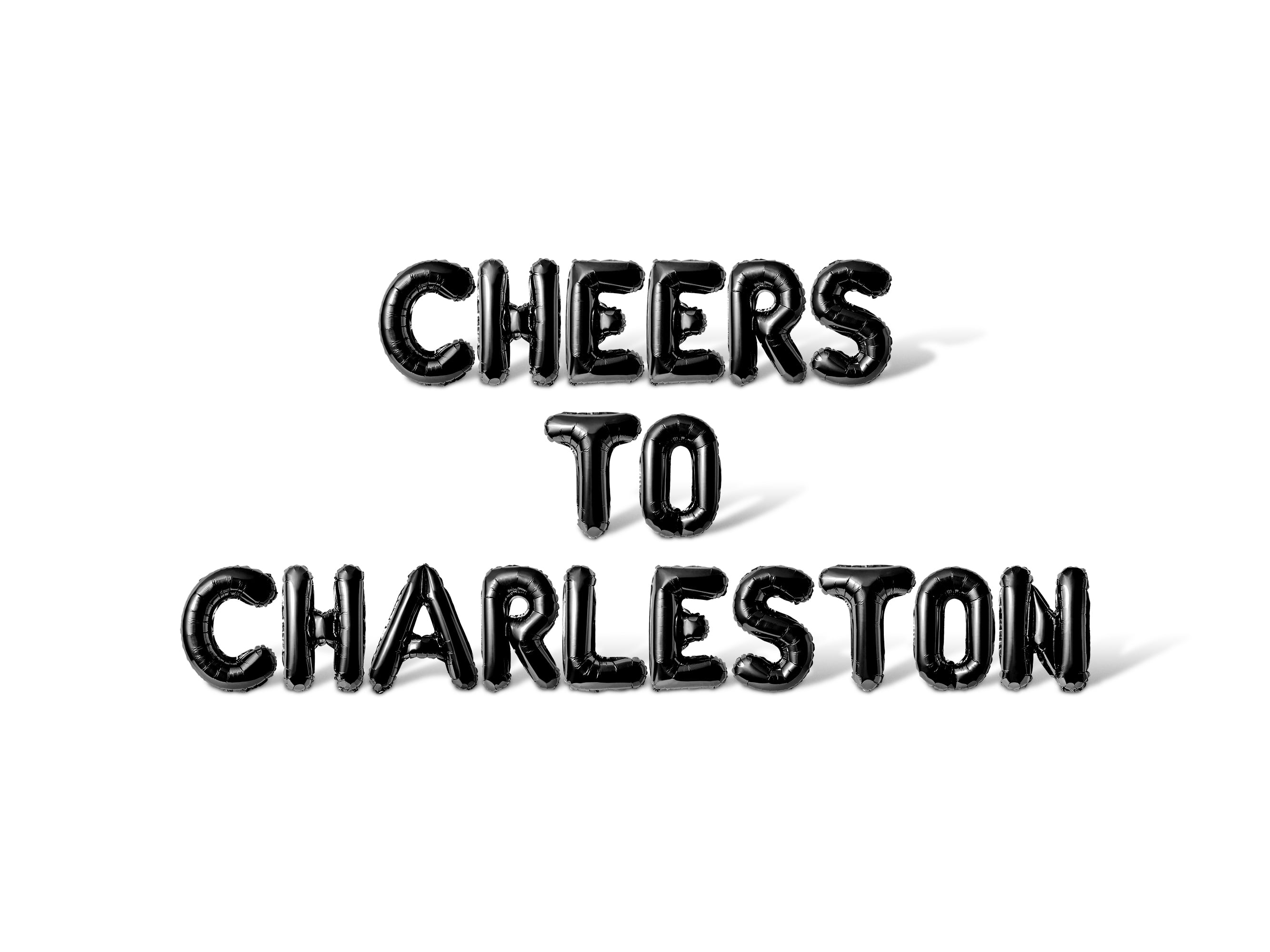 Letter Balloons - CHEERS TO CHARLESTON 16" Inch Alphabet Letters Foil ...
