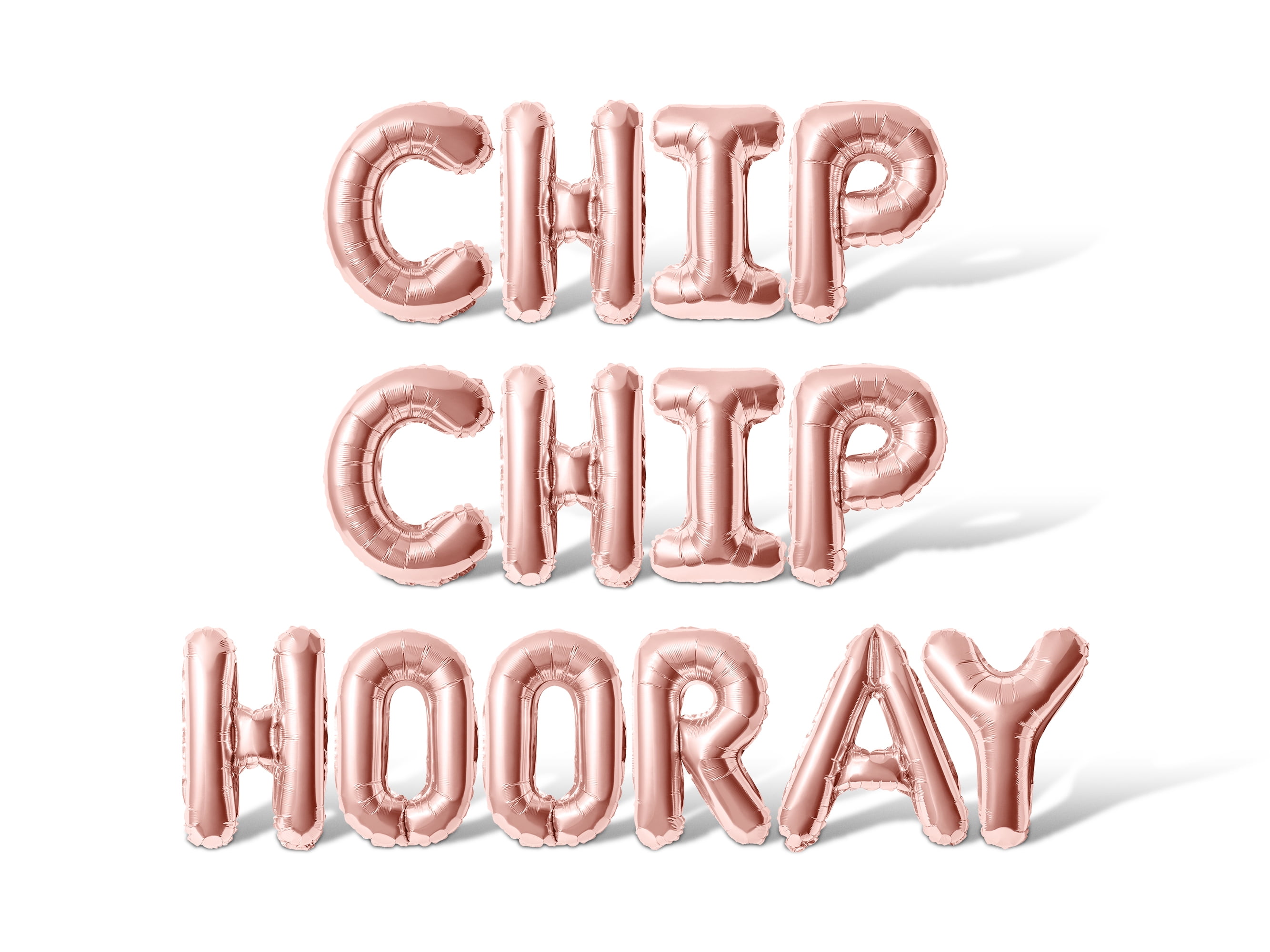 Letter Balloons - CHIP CHIP HOORAY 16" Inch Alphabet Letters Foil Mylar ...