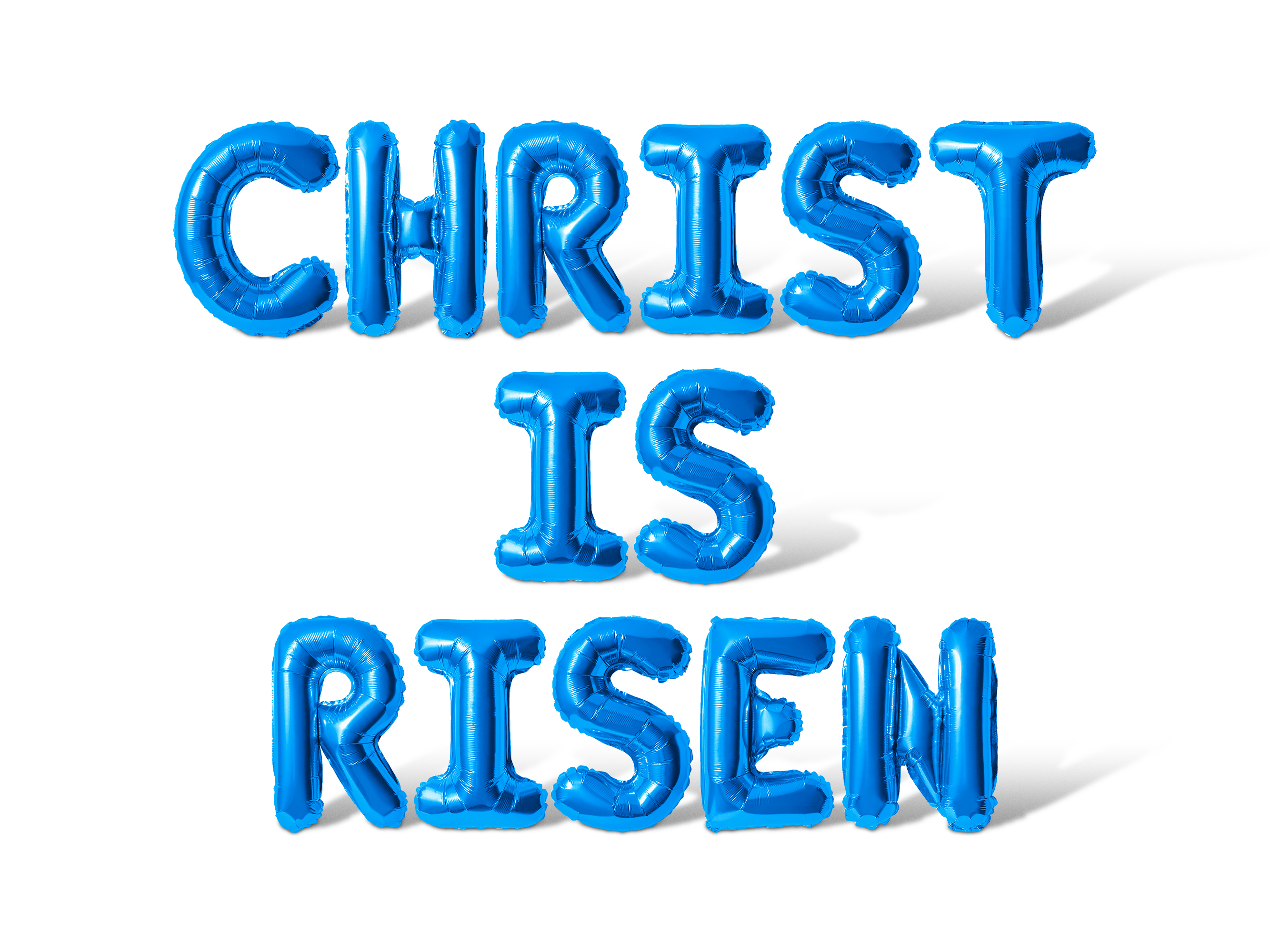 Letter Balloons - CHRIST IS RISEN 16" Inch Alphabet Letters Foil Mylar ...