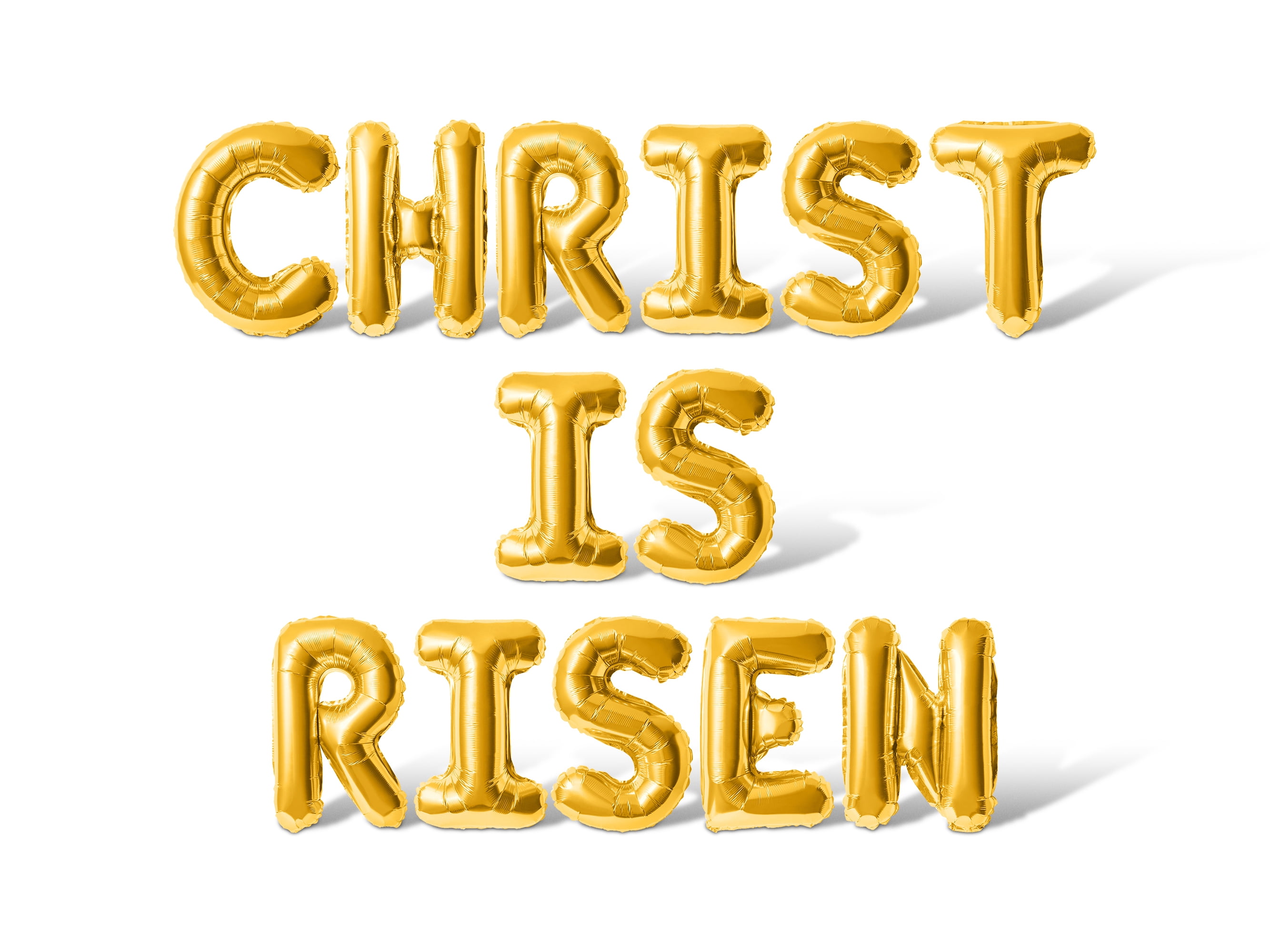 Letter Balloons - CHRIST IS RISEN 16" Inch Alphabet Letters Foil Mylar ...