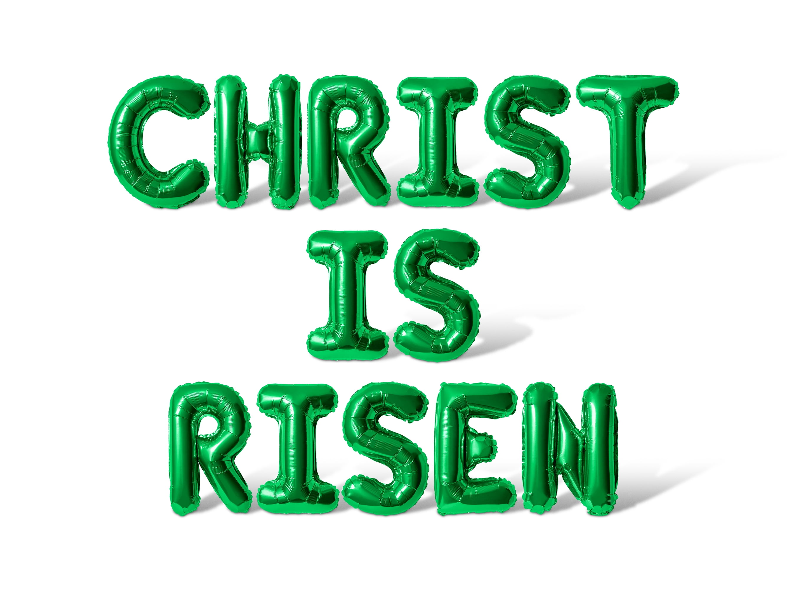 Letter Balloons - CHRIST IS RISEN 16" Inch Alphabet Letters Foil Mylar ...