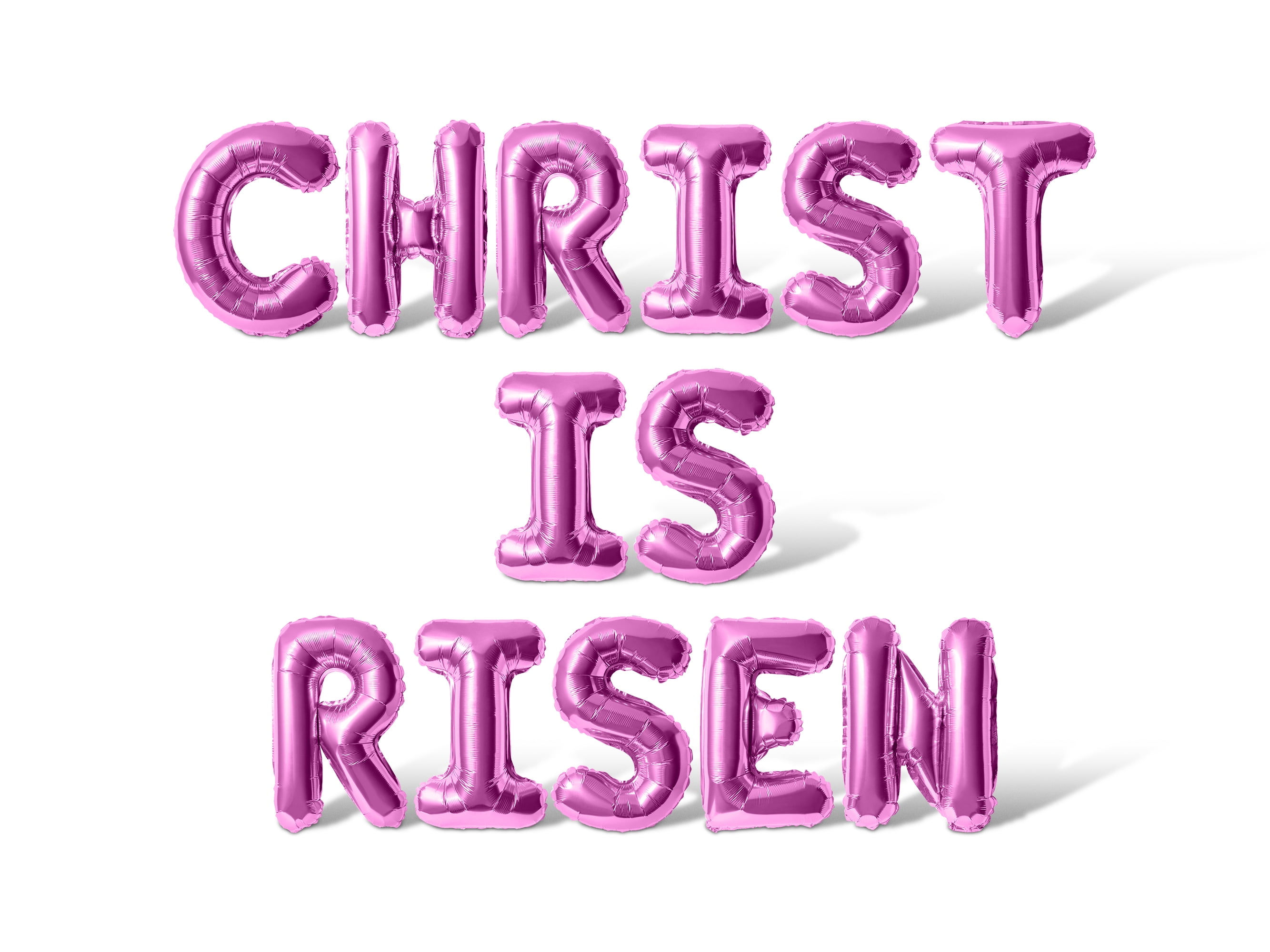 Letter Balloons - CHRIST IS RISEN 16" Inch Alphabet Letters Foil Mylar ...