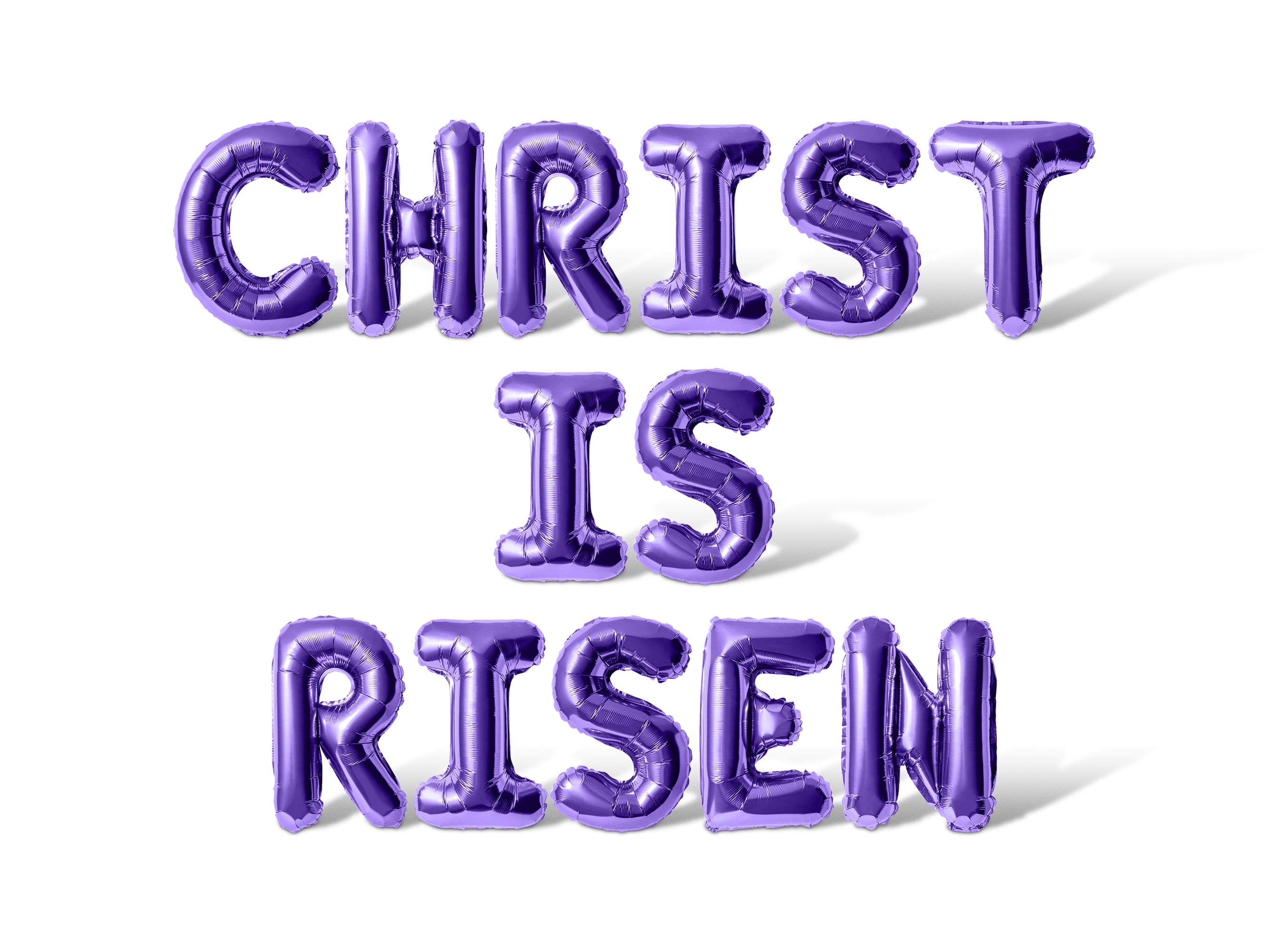 Letter Balloons - CHRIST IS RISEN 16" Inch Alphabet Letters Foil Mylar ...